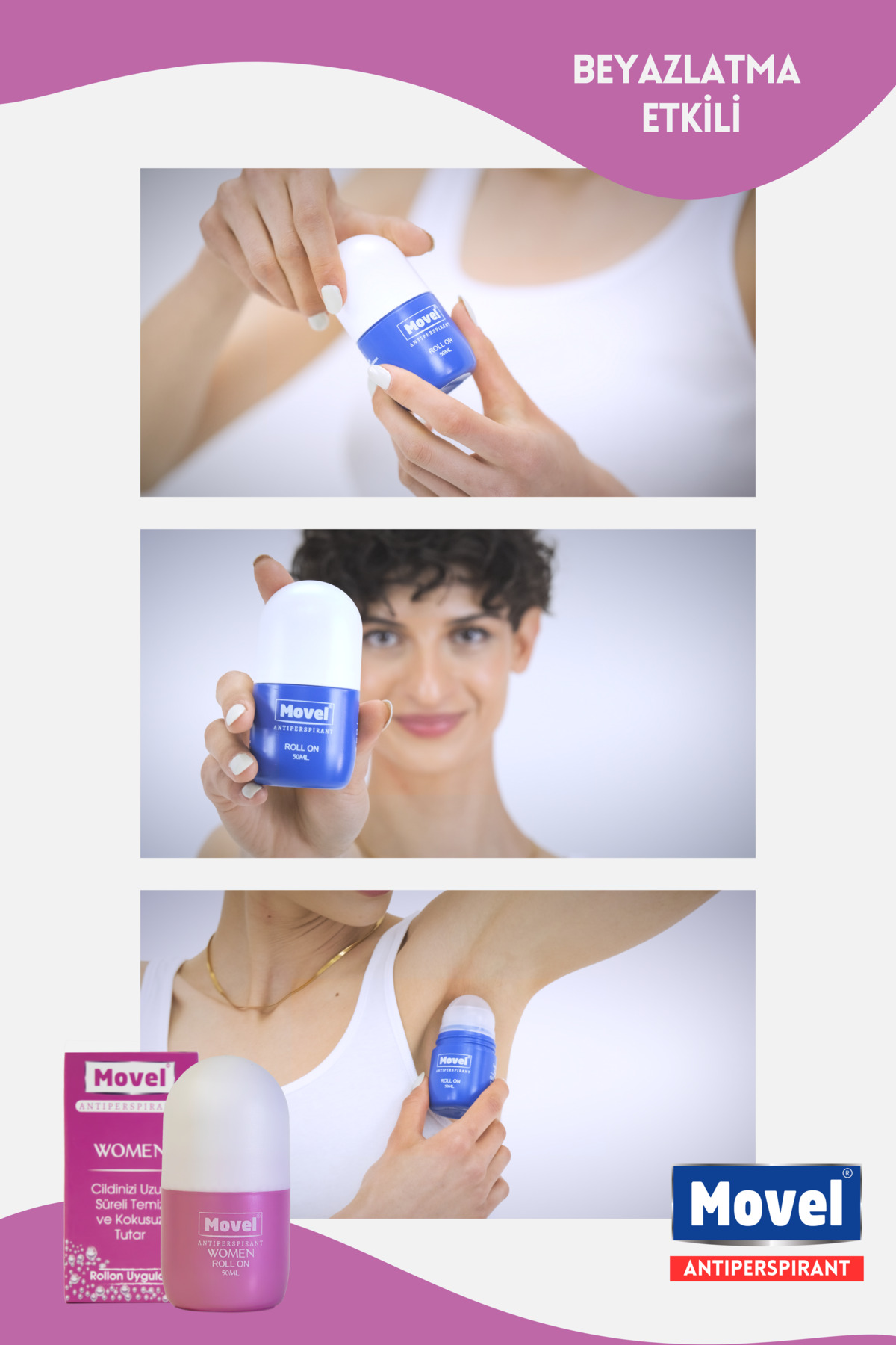 movel 4 ADET Roll On El Ayak Koltukaltı Ter Ve Ter Kokusu Önleyici Women 50ml Fiyatı, Yorumları ...