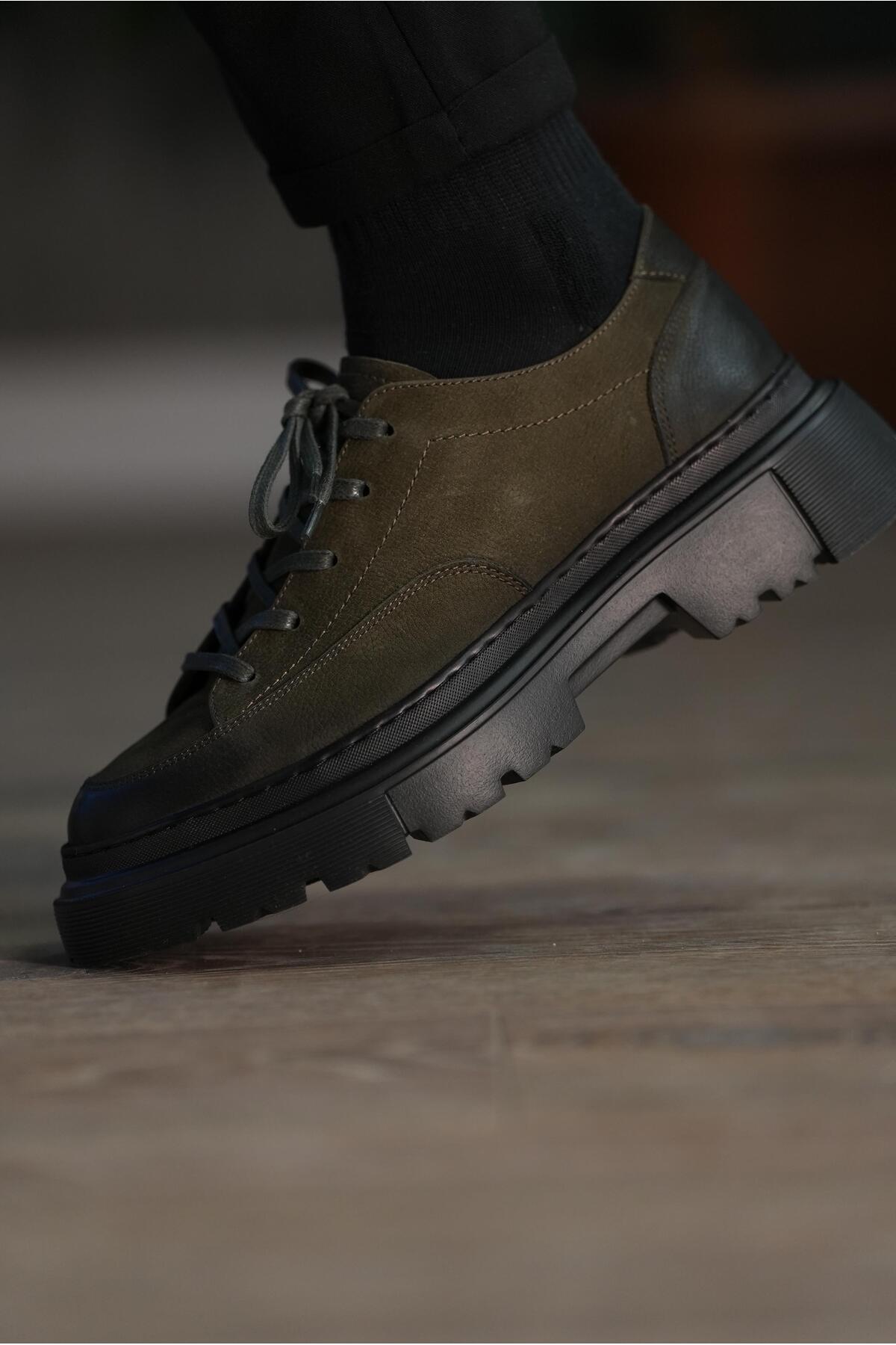 Tetri Juanito Model Hakiki Deri Erkek Haki Casual Ayakkabı Fiyatı ...