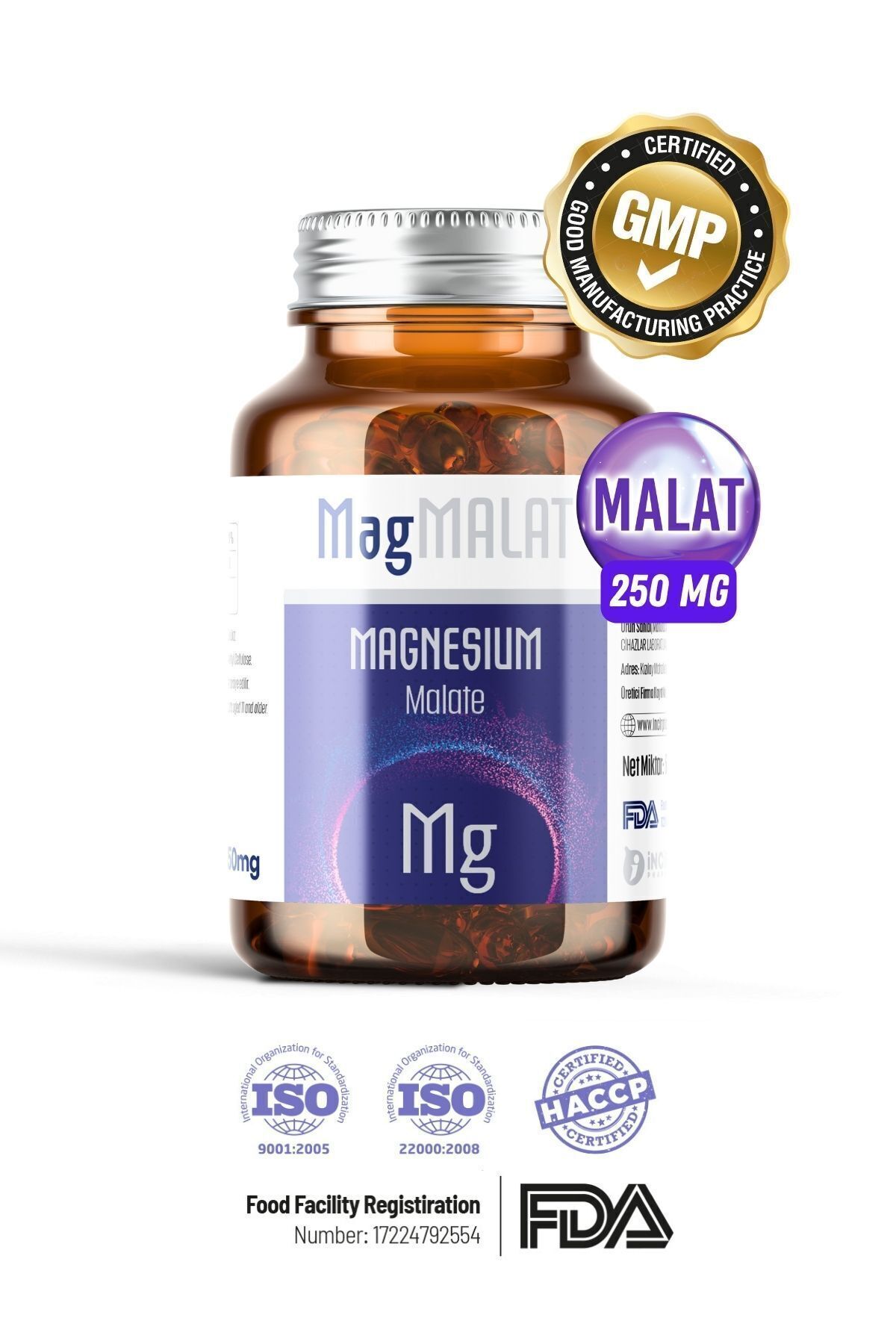 MagMALAT Magnezyum MALAT 250 Mg (60 KAPSÜL) Fiyatı, Yorumları - Trendyol
