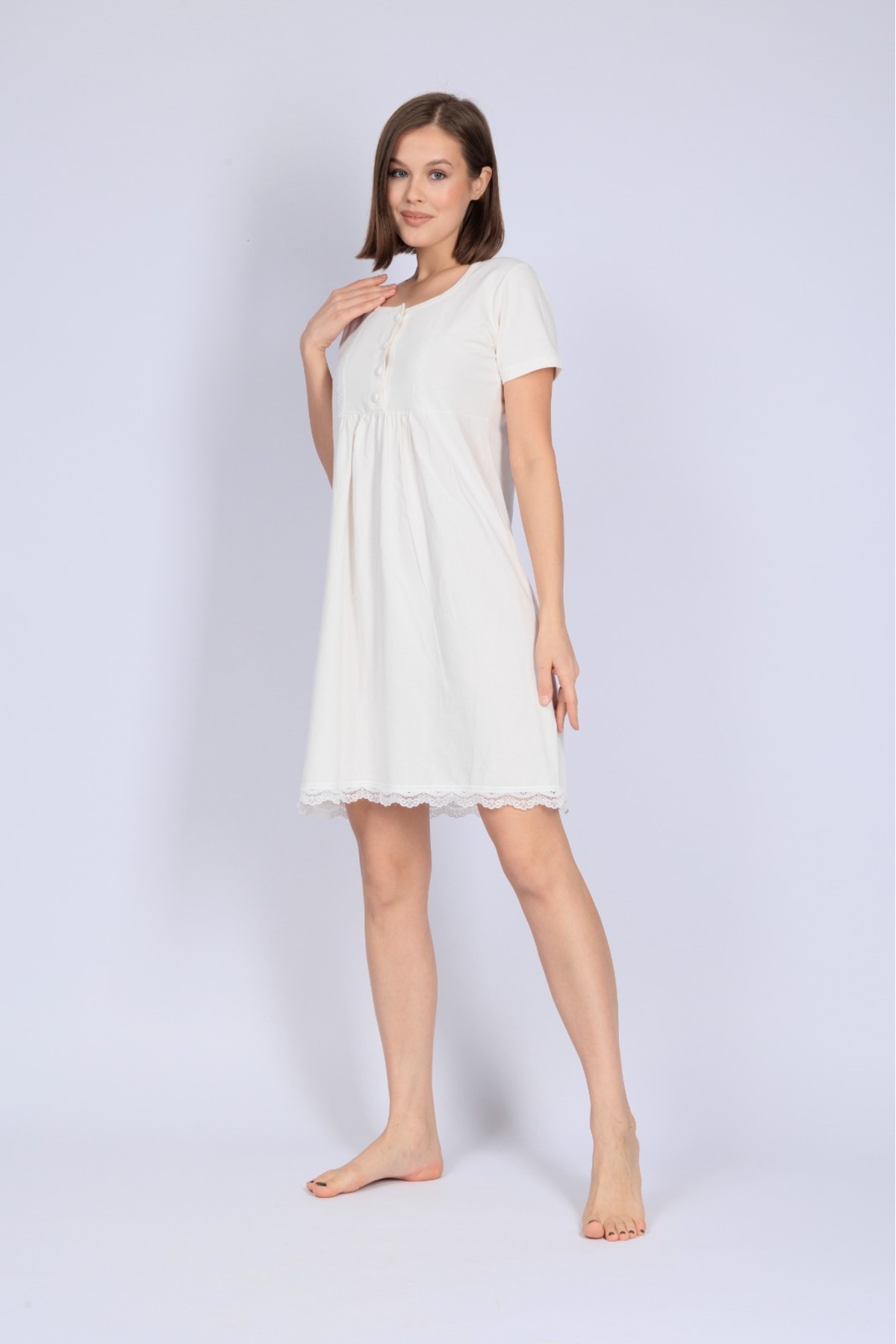 Semm Mix GECELİK PAMUKLU DANTEL DETAYLI Fiyatı, Yorumları - Trendyol