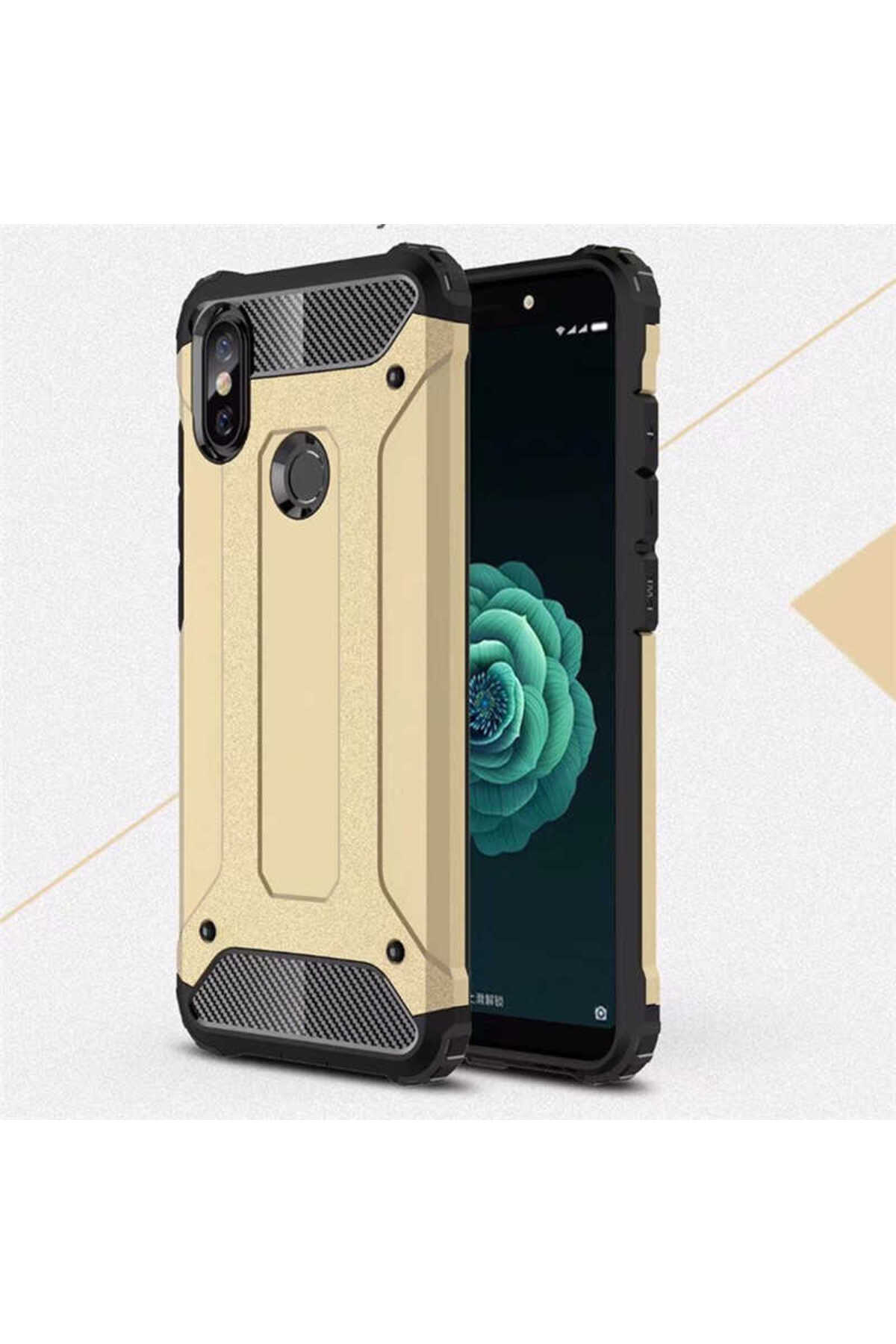 kilifone Xiaomi Mi A2 Lite - Kılıf Çift Katman Zırh Tank Crash Military ...