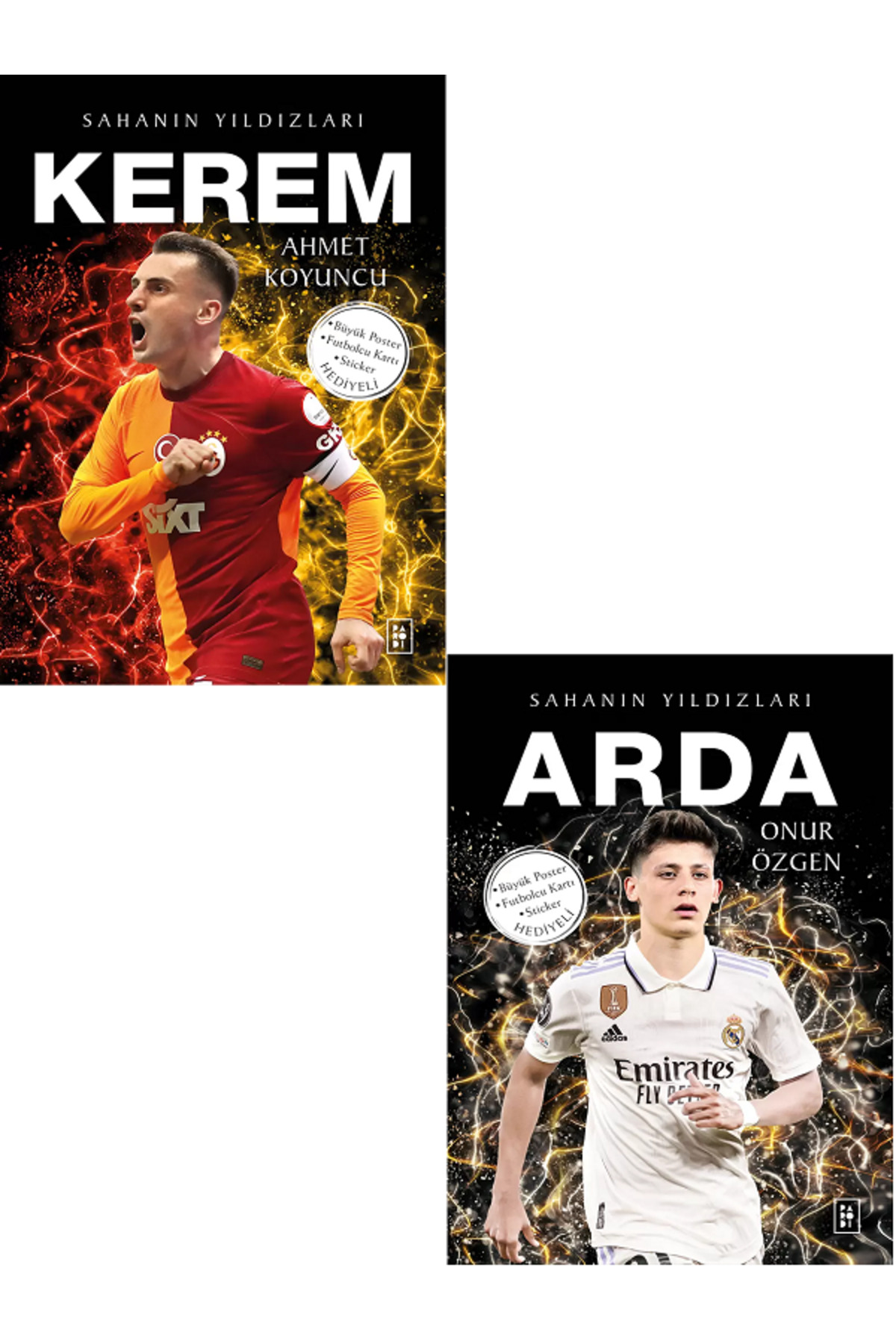 Parodi Yayınları Sahanın Yıldızları KEREM - ARDA ( Büyük Poster Sticker Futbolcu Kartı HEDİYELİ ...