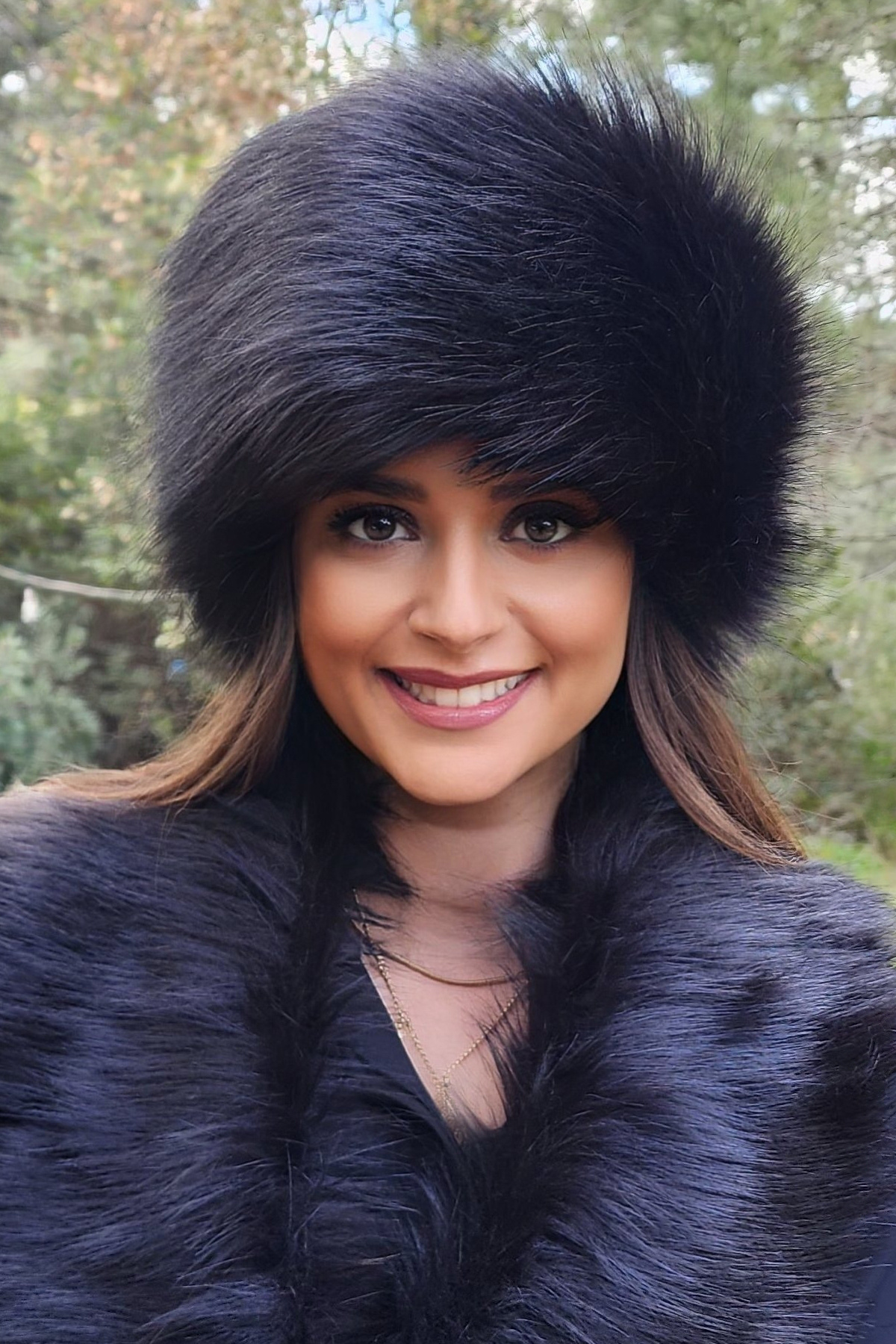 Mağazam Online Winter Faux Fur Kalpak Hat - Cozy Sweater Russian Style ...