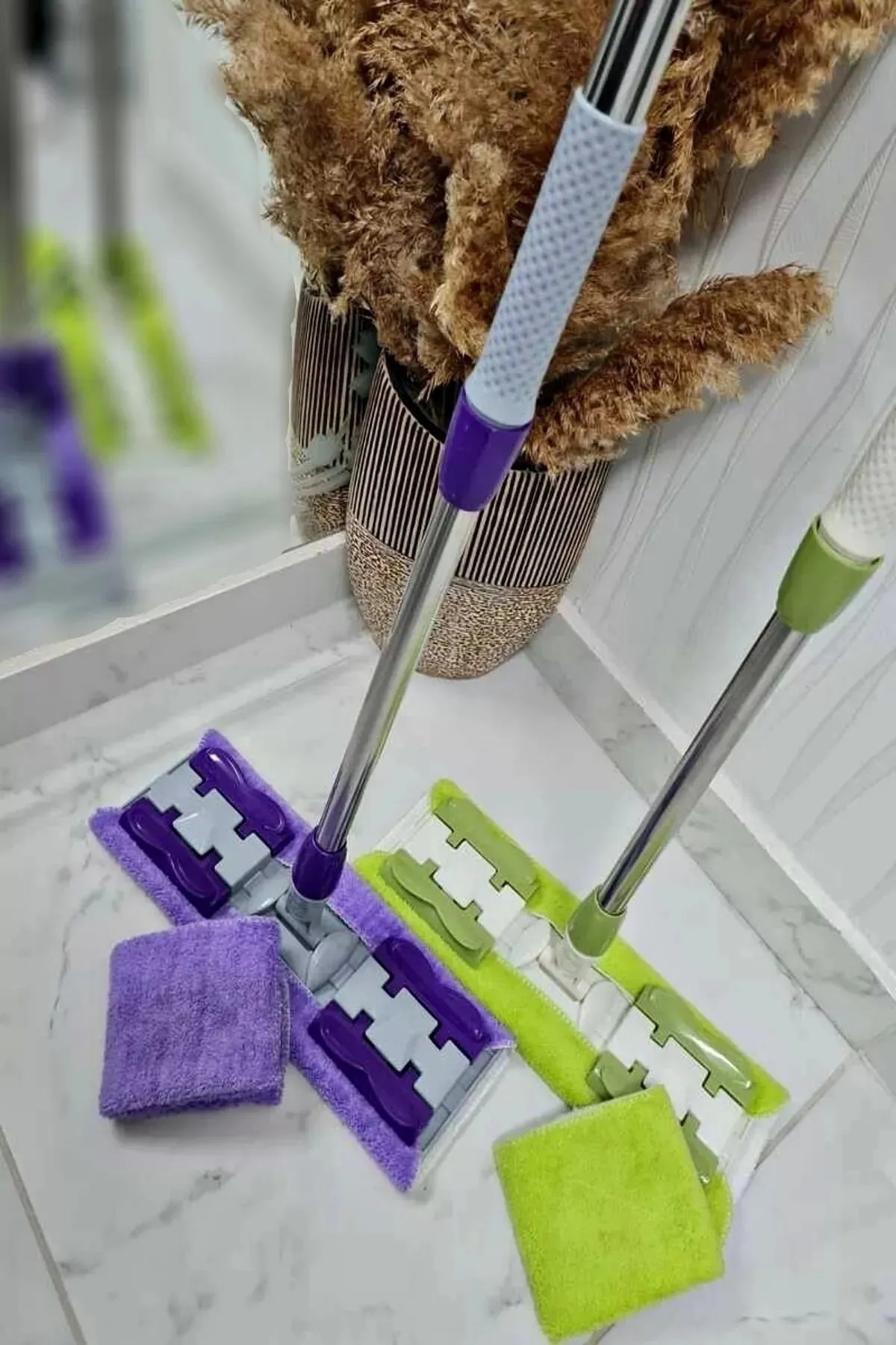 chef desing Sihirli Mop Yedek Bez Hediyeli 180°dönebilen Balkon Cam ...