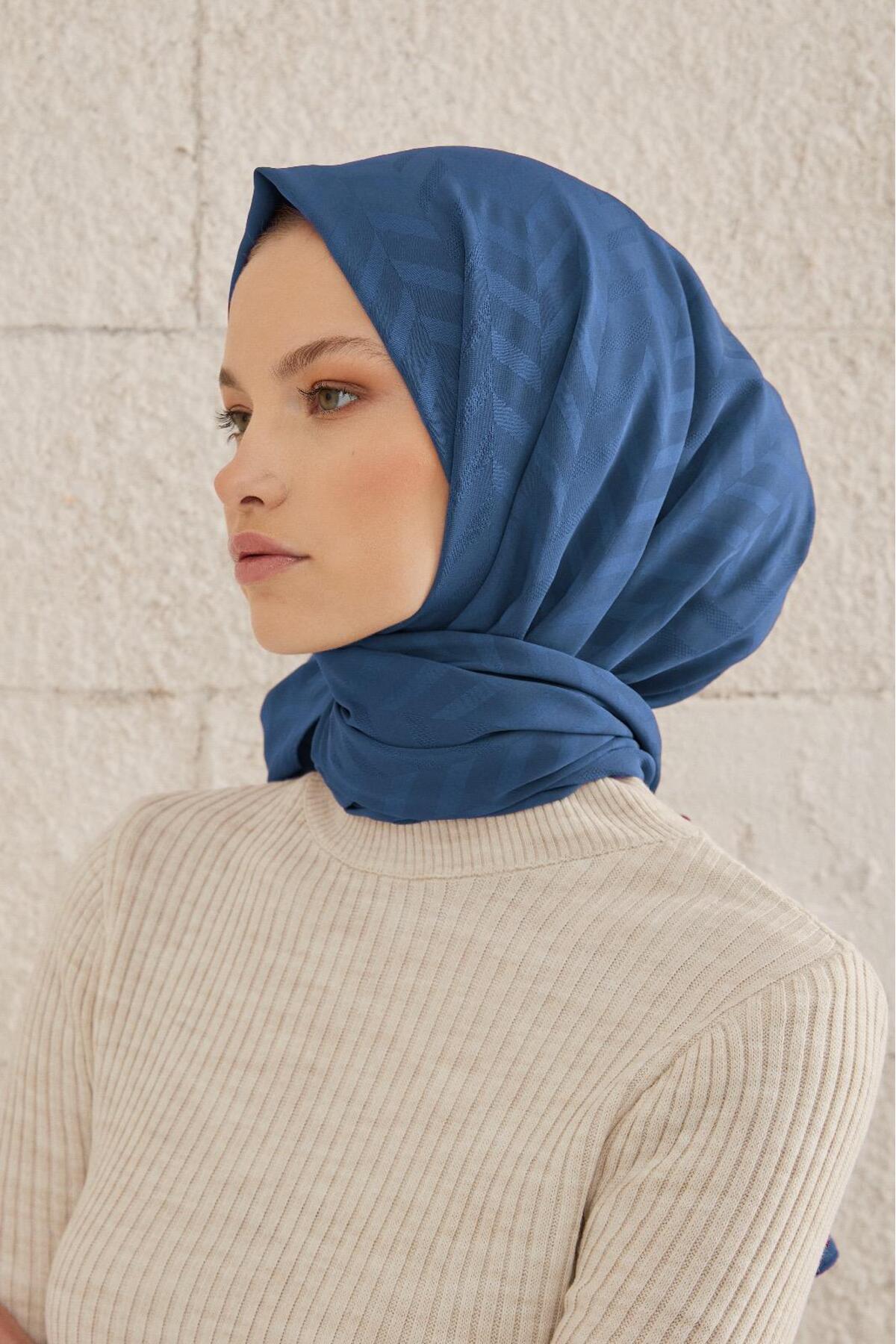 Ahel Tasarım Capri Işıltılı Zikzak Şal - İndigo Fiyatı, Yorumları ...