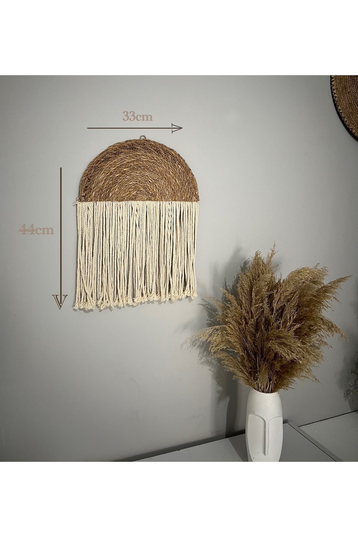 NİLİZM ART Bohem hasır makrome duvar tabağı duvar dekorasyon Fiyatı, Yorumları - Trendyol