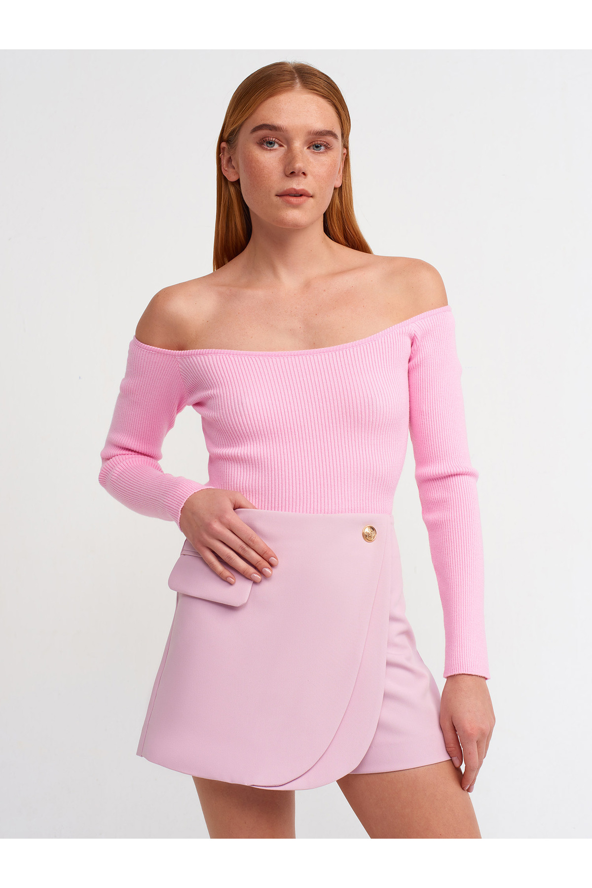 Dilvin 10478 Soluk Efektli Bisiklet Yaka Transparan Kazak-Füme Fiyatı ...