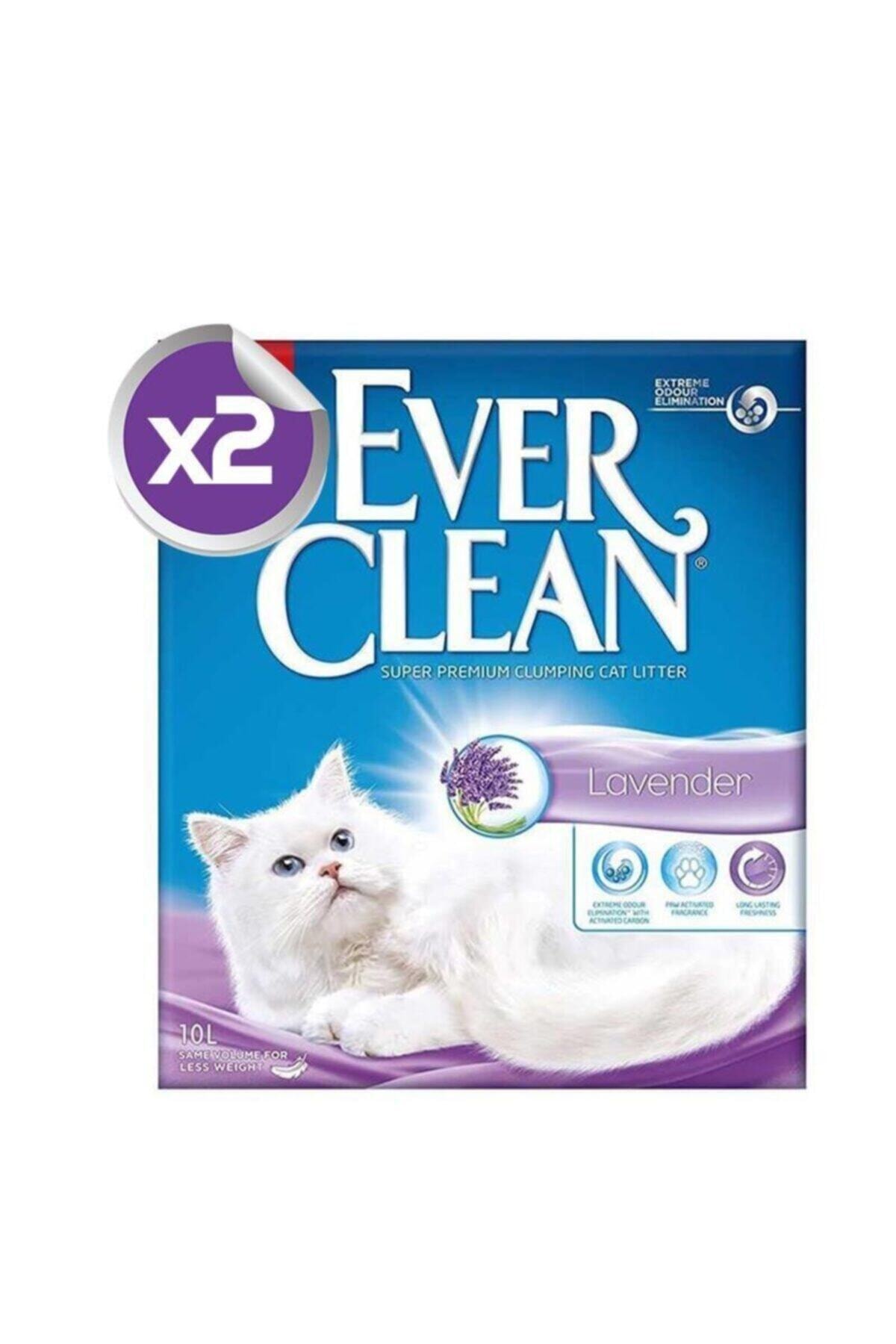 Ever Clean Lavender / Lavanta Kokulu Topaklaşan Kedi Kumu 10 Lt X2 Adet ...