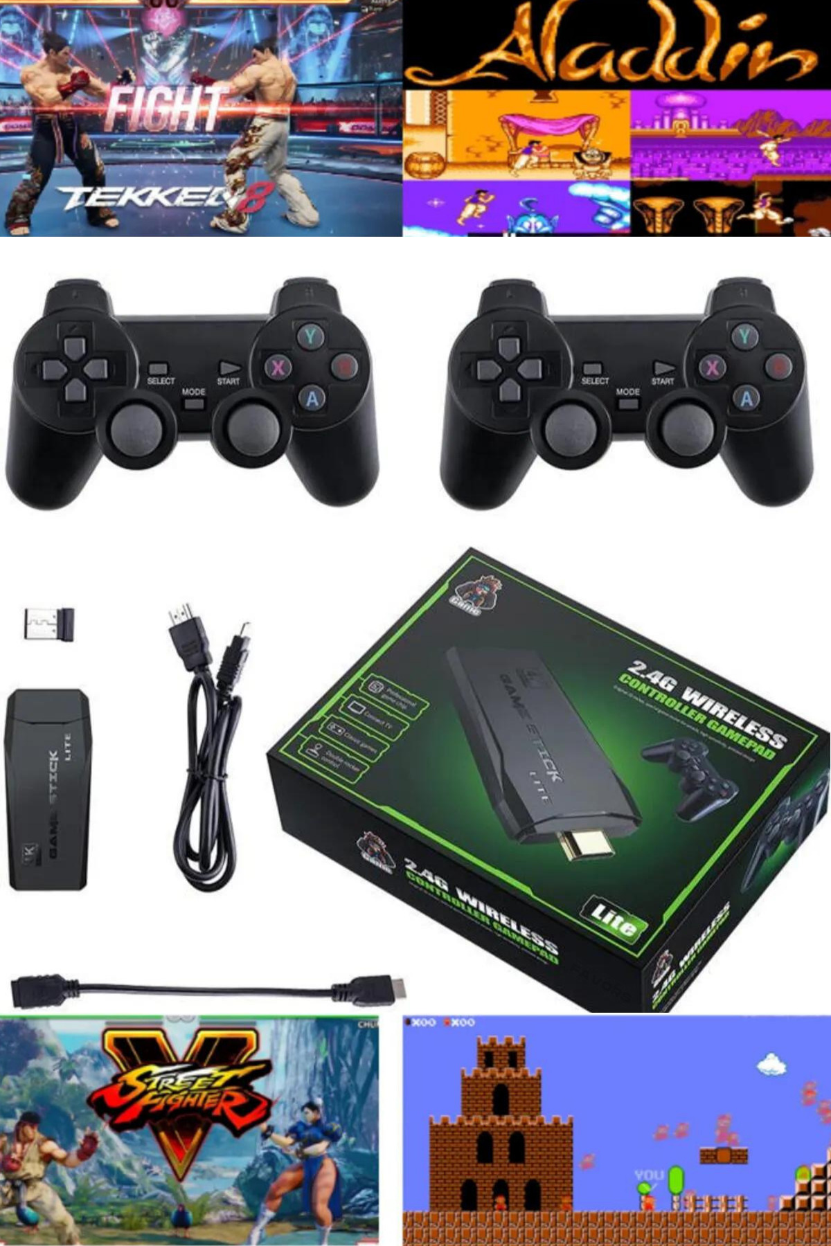 Favors Gaming Atari 2.4g Uyumlu Kablosuz Çift Kol Atari Retro Oyun ...