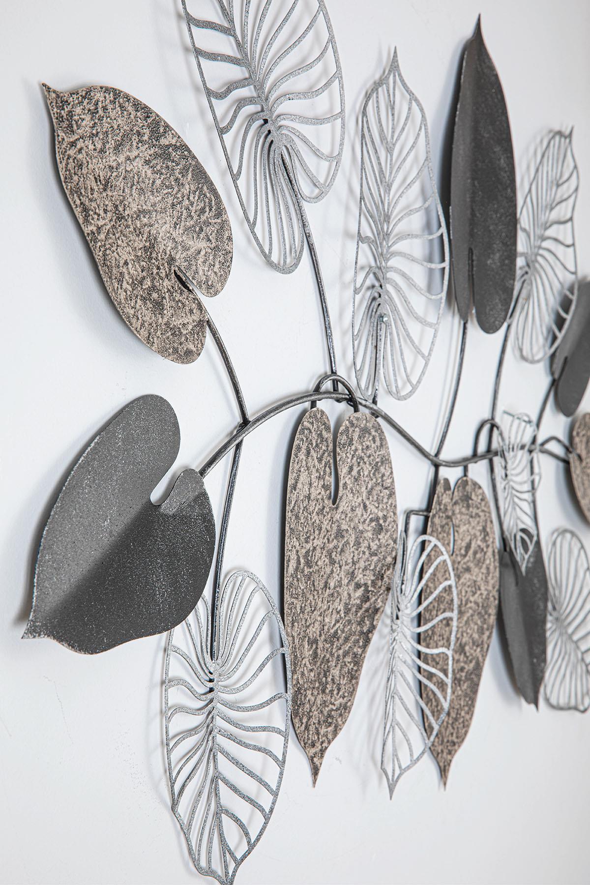 Doreline Doreart Leaf 2 Metal Duvar Tablosu, Ev Ofis Duvar Panosu Ch123 ...