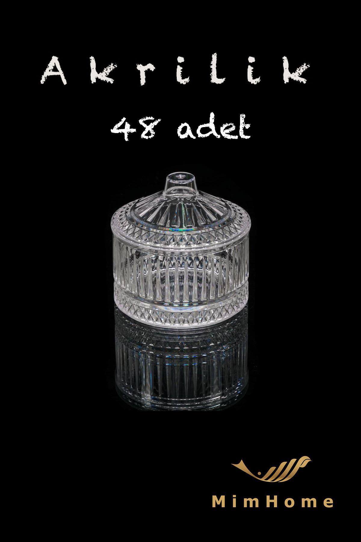 MiMW MimHome Akrilik Elysia 10 cm Yuva Şekerlik +Kapaklı : Çikolata ...