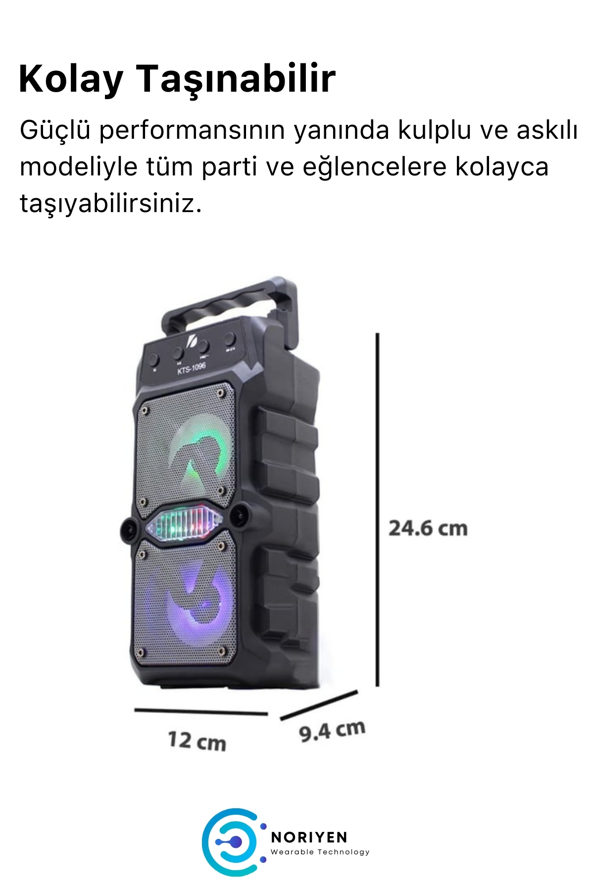Noriyen Premium Serisi HD Sound Parti Hoparlörü Bluetooth Ses Bombası ...