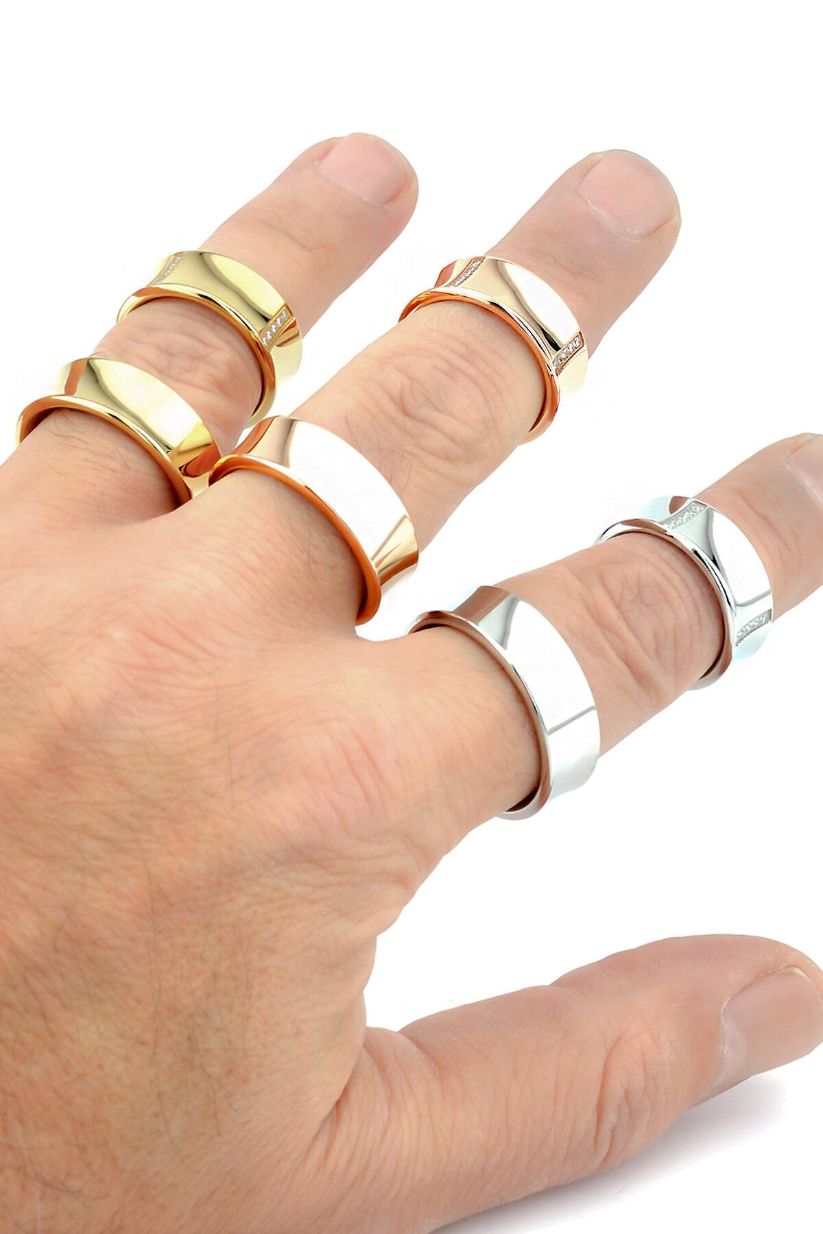 Kaya The Third Love Me Marka 8mm Garantili Tamtur Taşlı Altın Renk 1 ...