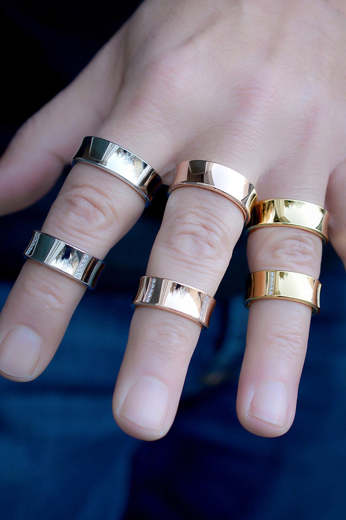 Kaya The Third Love Me Marka 8mm Garantili Tamtur Taşlı Altın Renk 1 ...