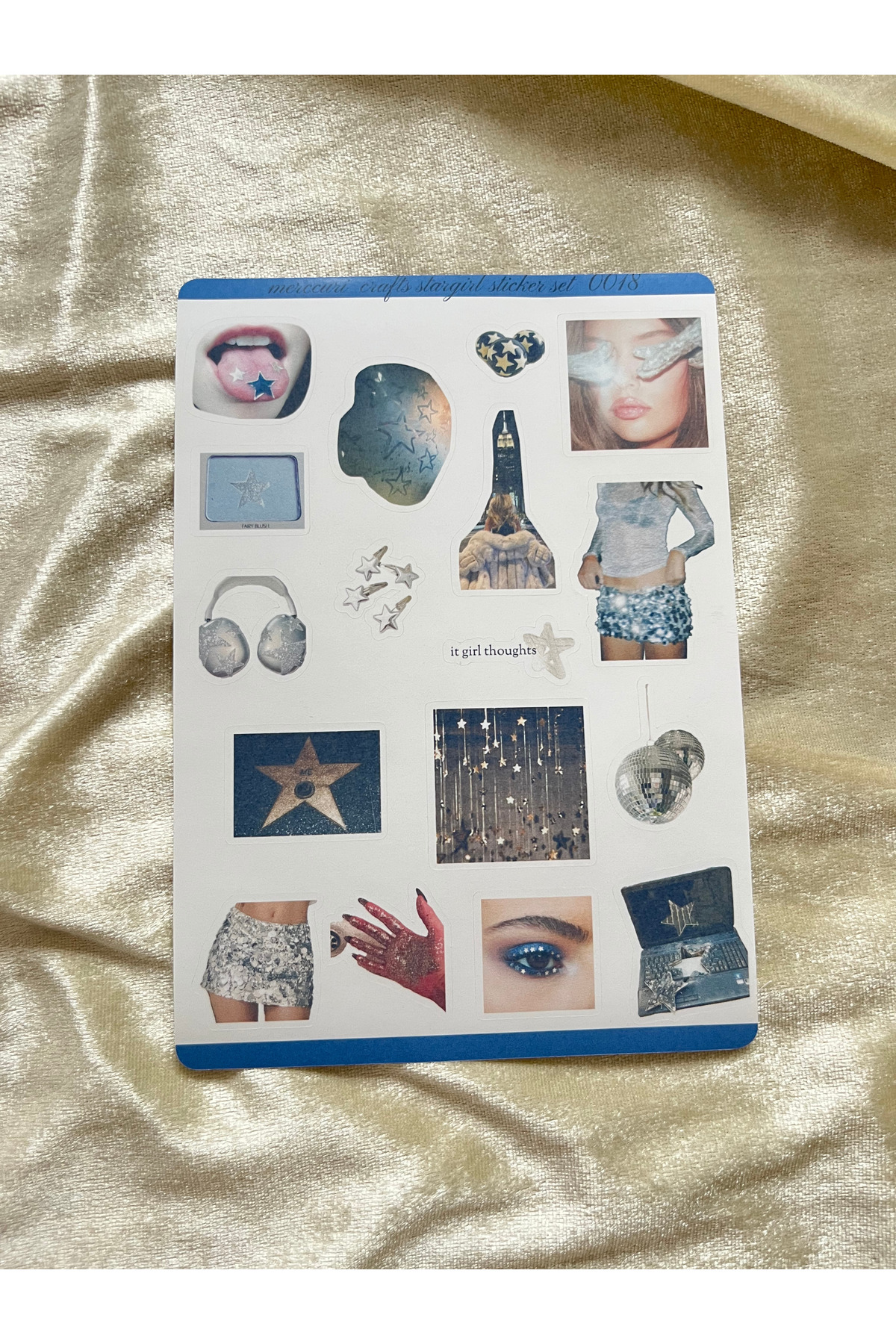 merccuri crafts 5'li Sticker Stargirl 8'li Yapışkanlı Dekoratif Kağıt ...