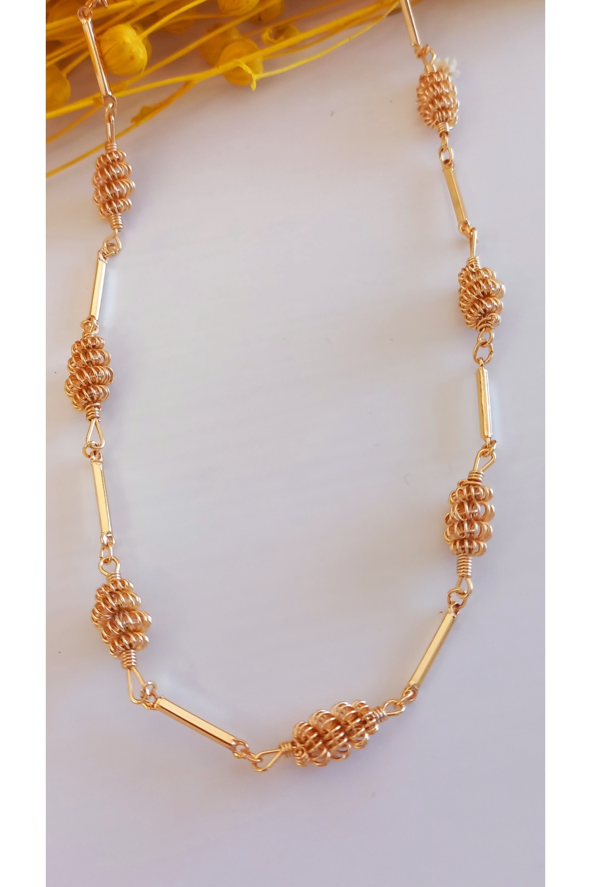 ASLIPEARL JEWELRY FASHION GELIN TAKİSİ ALTIN KAPLAMALI BİLEKLİK KOLYE ...