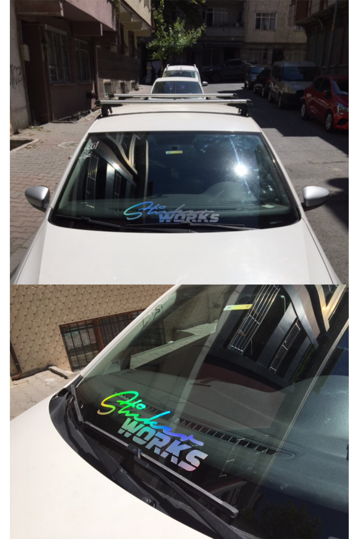 Sticker Works Hologram Uyumlu El Yazısı Ön Cam Sticker - Özel Sipariş ...