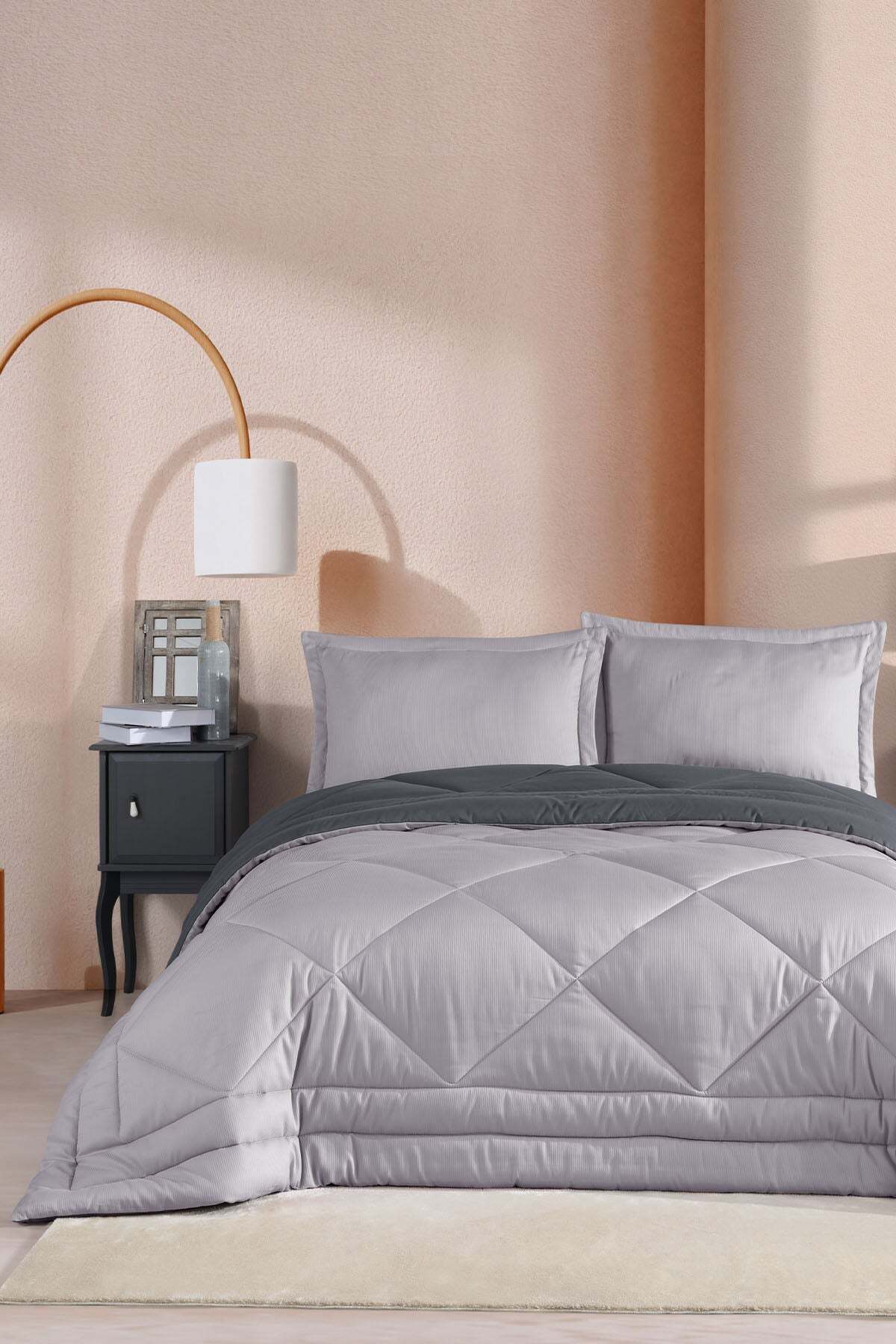 Elart Comfort yeni nesil uykuseti - Çift Kişilik In Street Gri-Antrasit ...