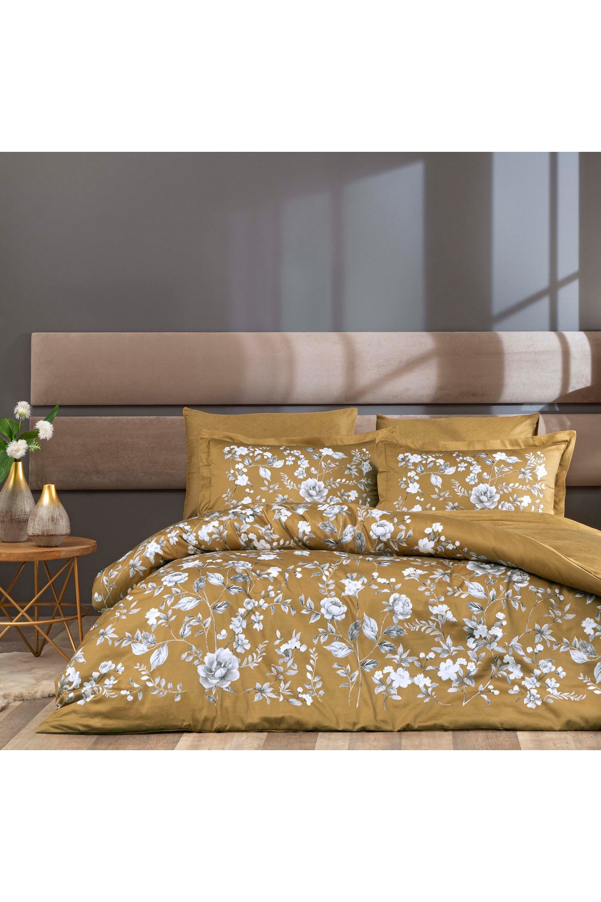 Linens Posyna Pamuk Saten King Nevresim Takımı Hardal Fiyatı, Yorumları ...