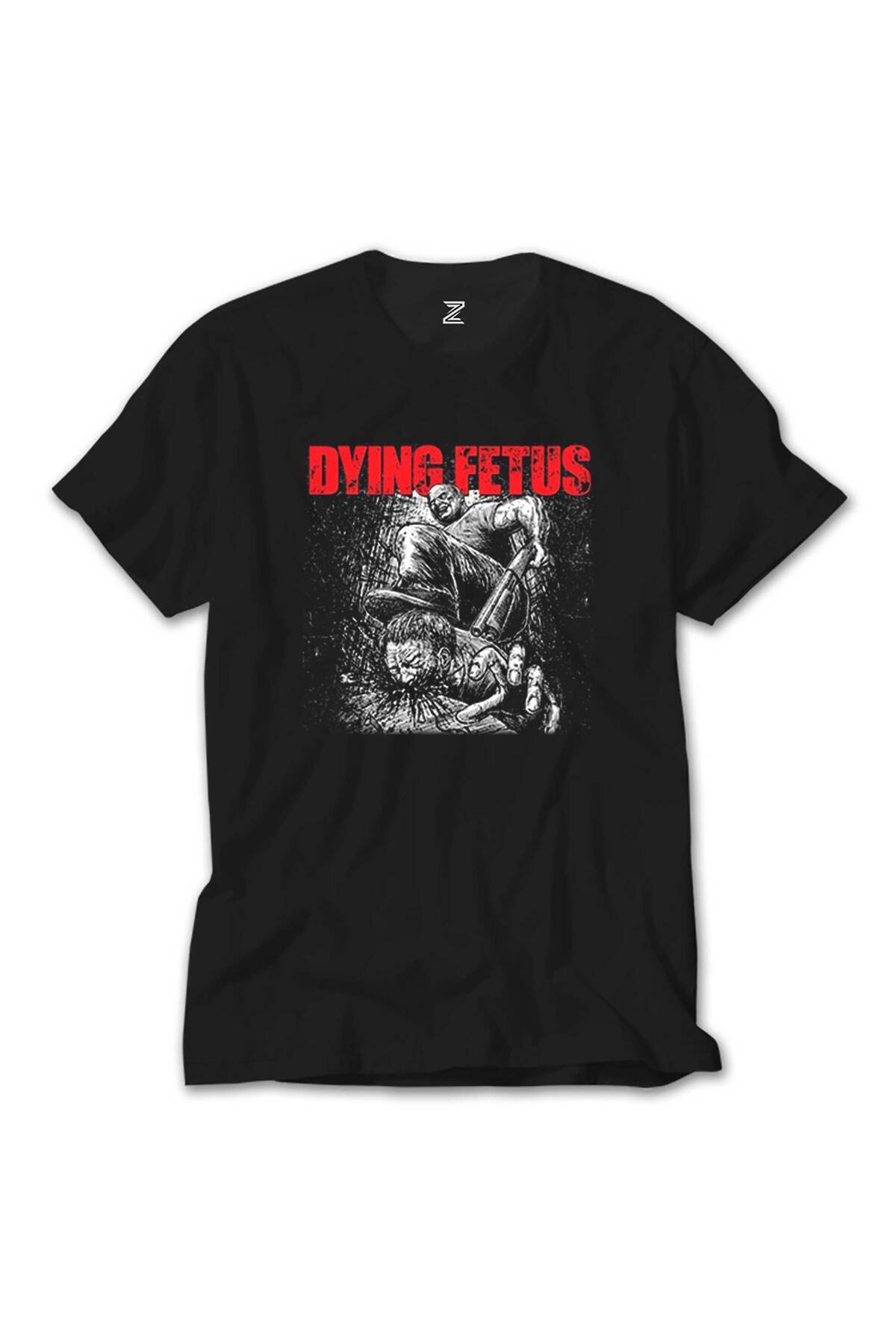 Z zepplin Μαύρο μπλουζάκι Dying Fetus Descend to Depravity- Trendyol