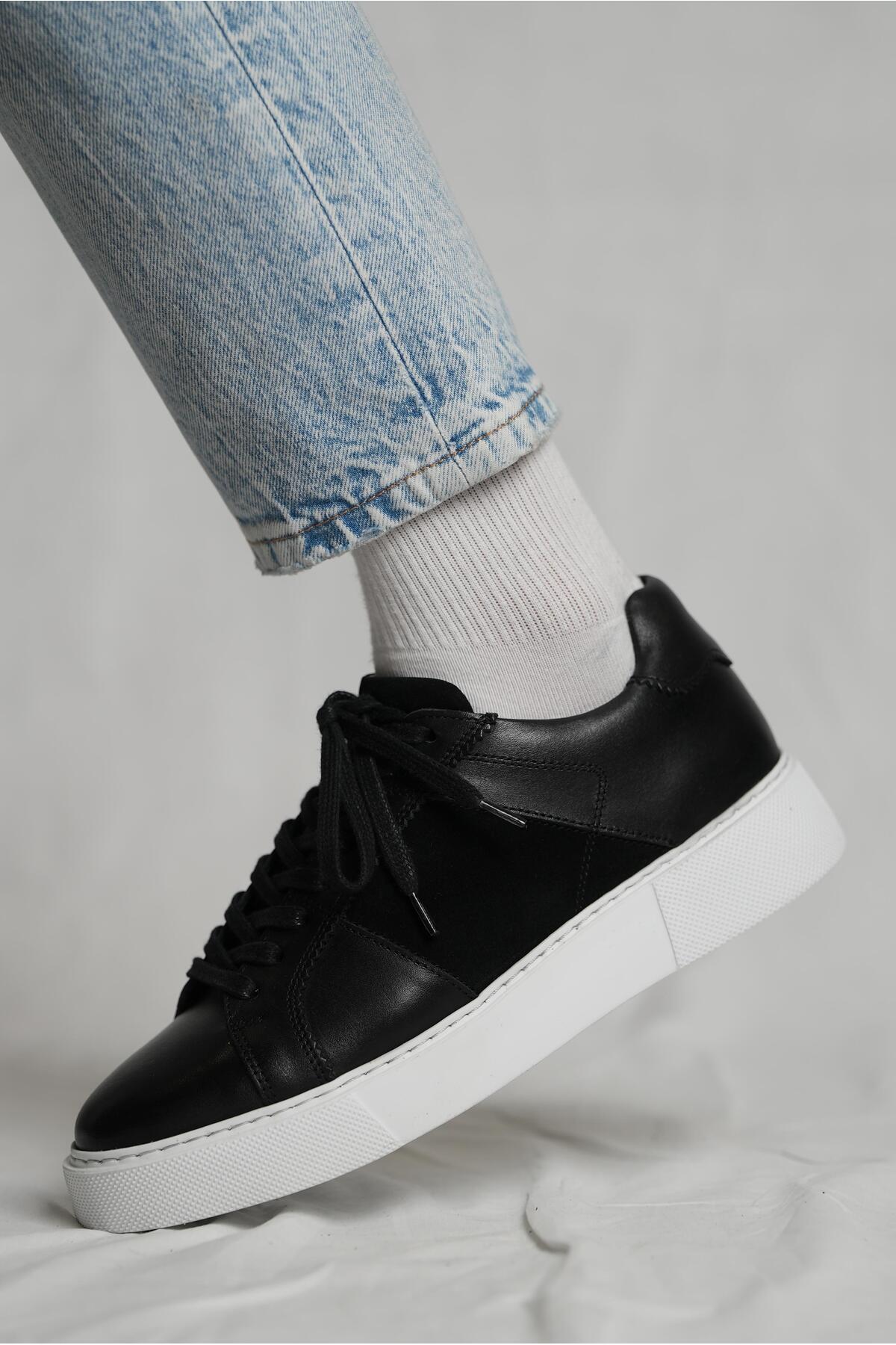 Tetri Rossini Model Hakiki Deri El Yapımı Erkek Siyah Sneaker Fiyatı ...