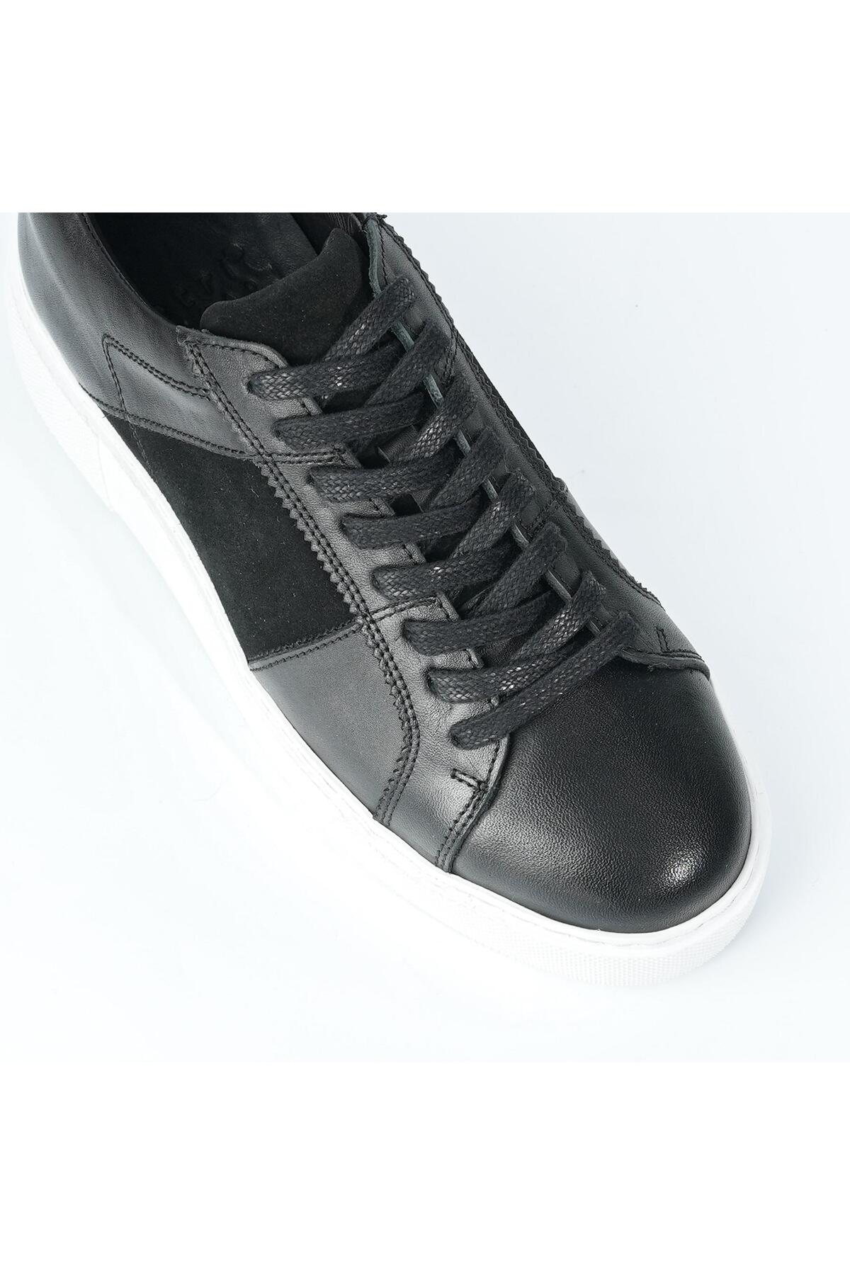 Tetri Rossini Model Hakiki Deri El Yapımı Erkek Siyah Sneaker Fiyatı ...