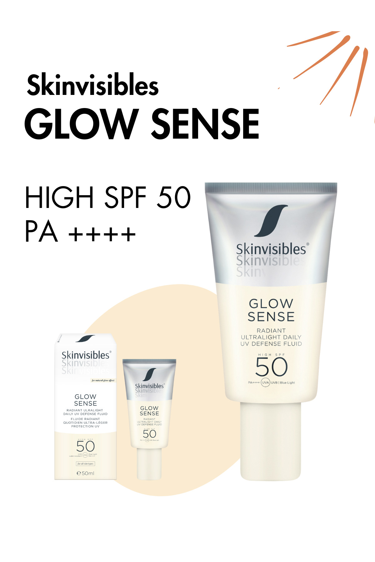 Skinvisibles Glow Sense Fluid SPF 50 PA++++ Güneş Kremi 50 ml Fiyatı, Yorumları - Trendyol