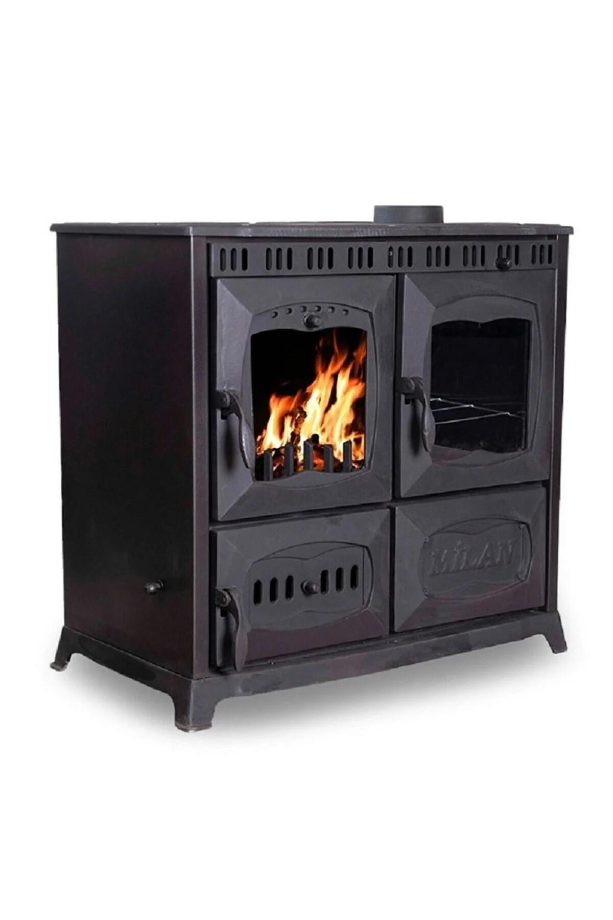 Volkan Milan Fırınlı Döküm Soba Şömine - Fiyatı, Yorumları