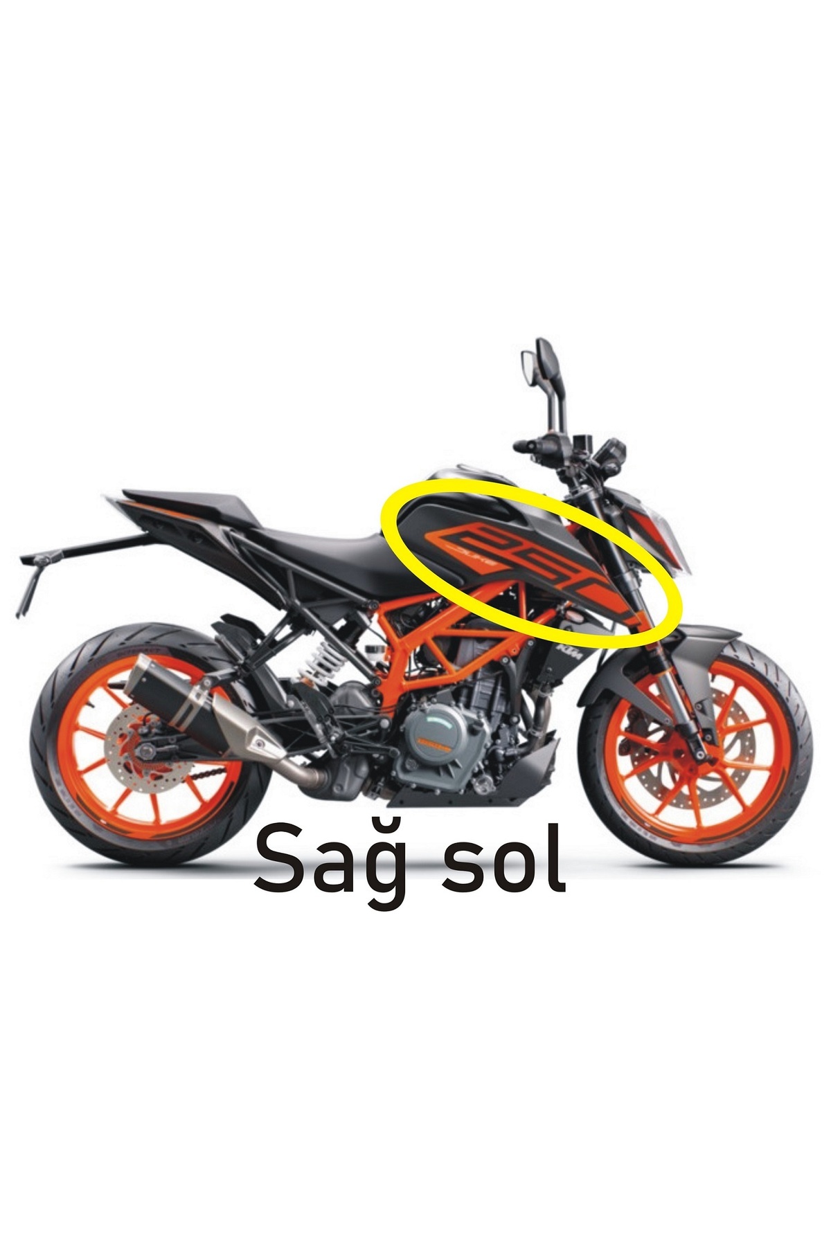 oracall Ktm Duke 250 sticker set sağ sol,duke 250 sticker,duke sticker ...