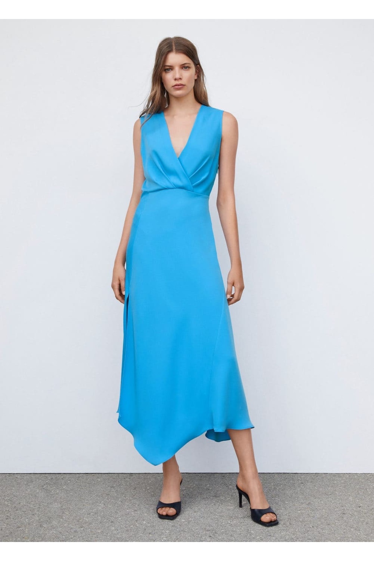 MANGO Yan yırtmaçlı asimetrik elbise Fiyatı, Yorumları - Trendyol