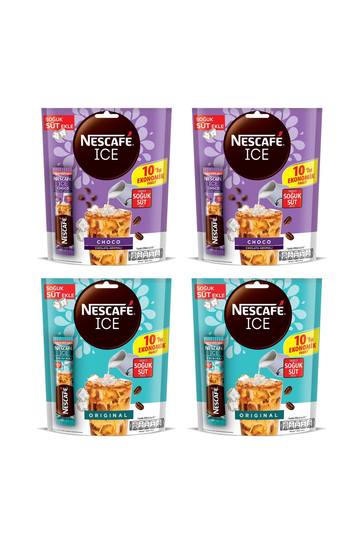 Nescafe Ice Original ve Choco 10 lu / 4 lü Karma Paket Fiyatı ...