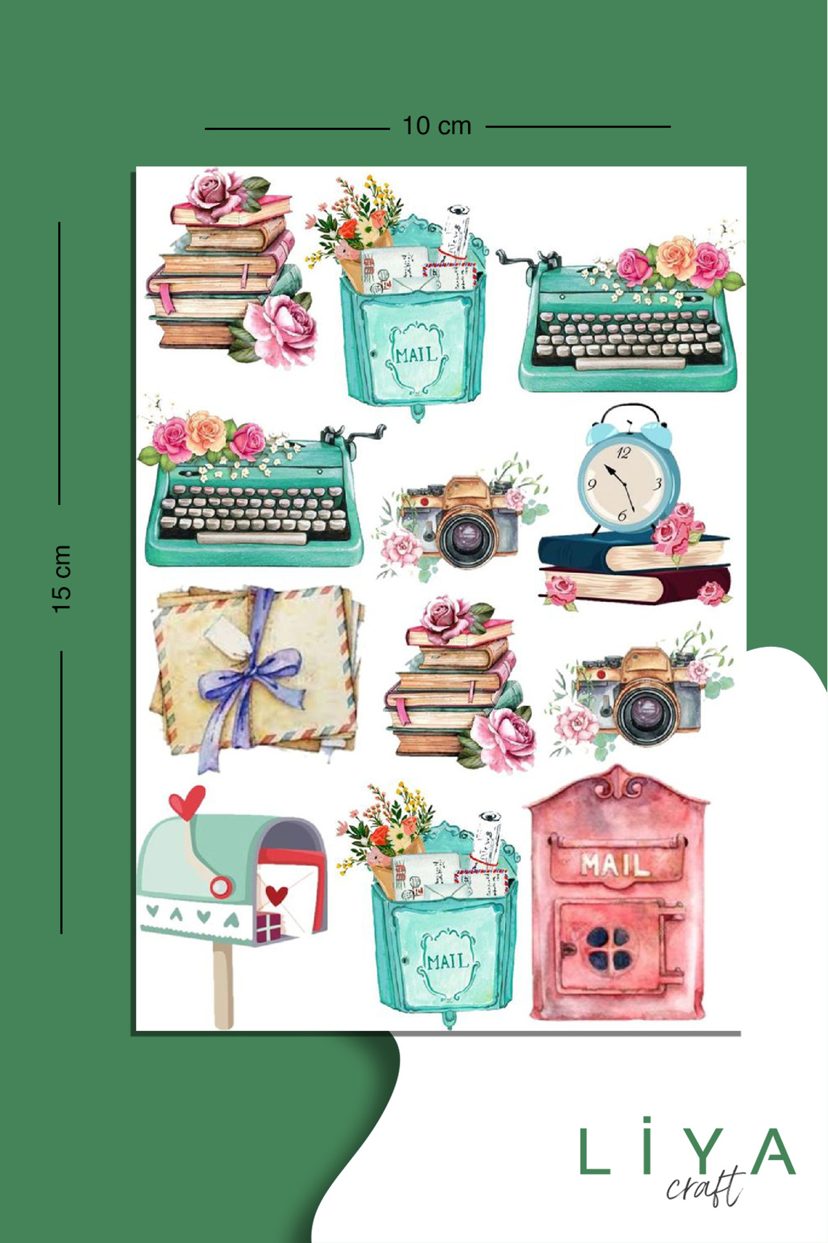 LiyaCraft Vintage Sticker Seti Planner Ajanda Bullet Journal İçin Uygun ...