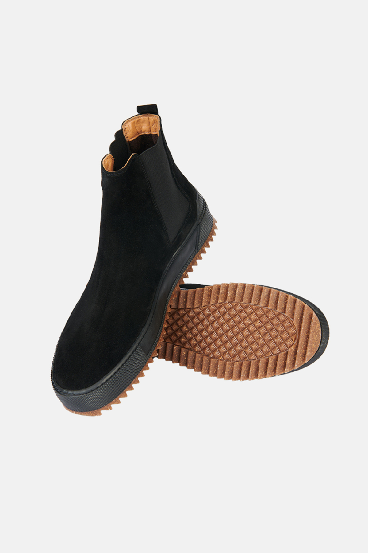 Avva Erkek Siyah %100 Süet Deri Esnek Ve Dayanıklı Light Termo Taban ...