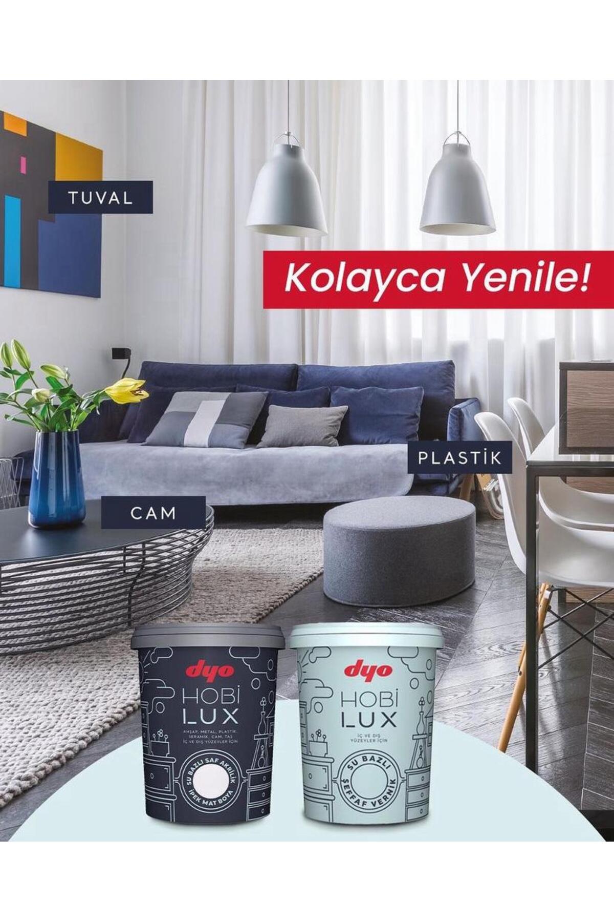Dyo Hobilux Siyah Su Bazlı Saf Akrilik 0,4 lt Hobi Boyası ( 0020 ...