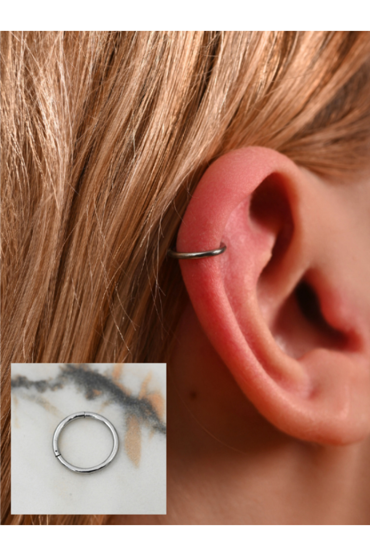 TÜKKAN ACCESSORİES Titanyum Halka Tragus Piercing (1 ADET)-0vp104 - Fiyatı, Yorumları