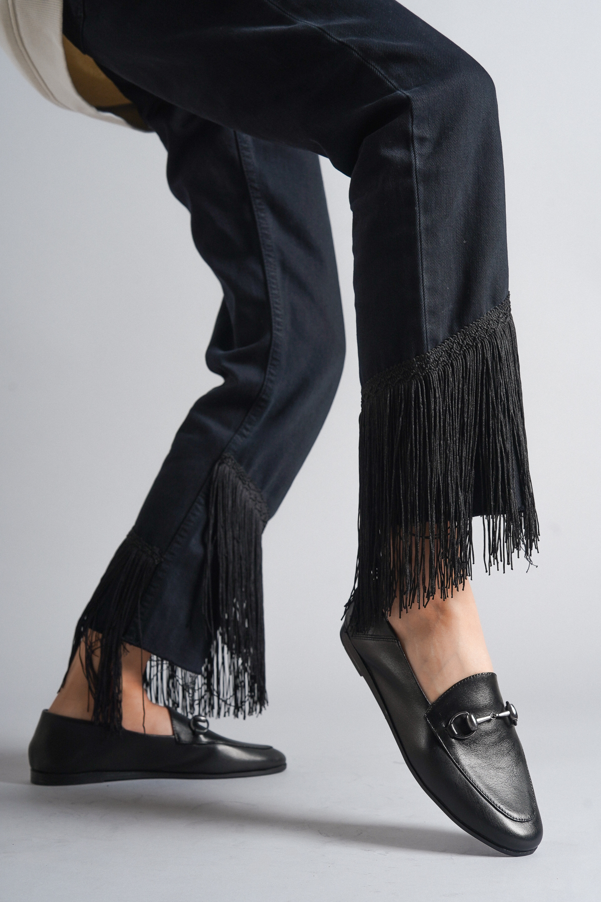 Deripabuc Genuine Leather Black Women's Leather Loafer Pcc-f05 - Trendyol