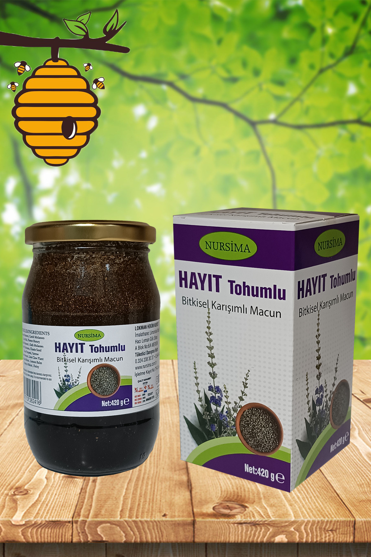 Nursima Hayıt Tohumlu Bitkisel Karışımlı Macun 420 gr Fiyatı, Yorumları - Trendyol