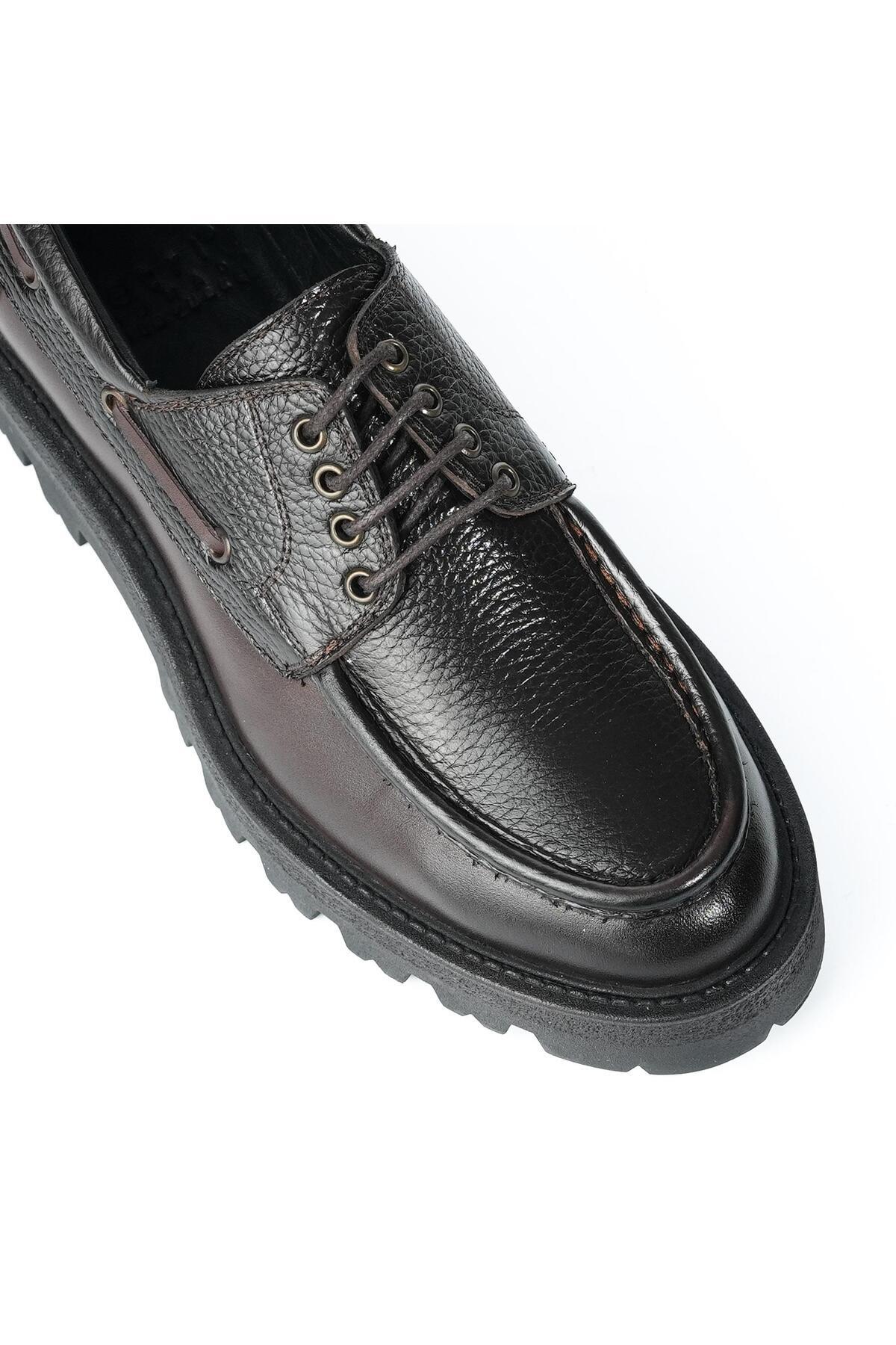 Tetri Ortega Model Hakiki Deri El Yapımı Erkek Kahverengi Casual ...