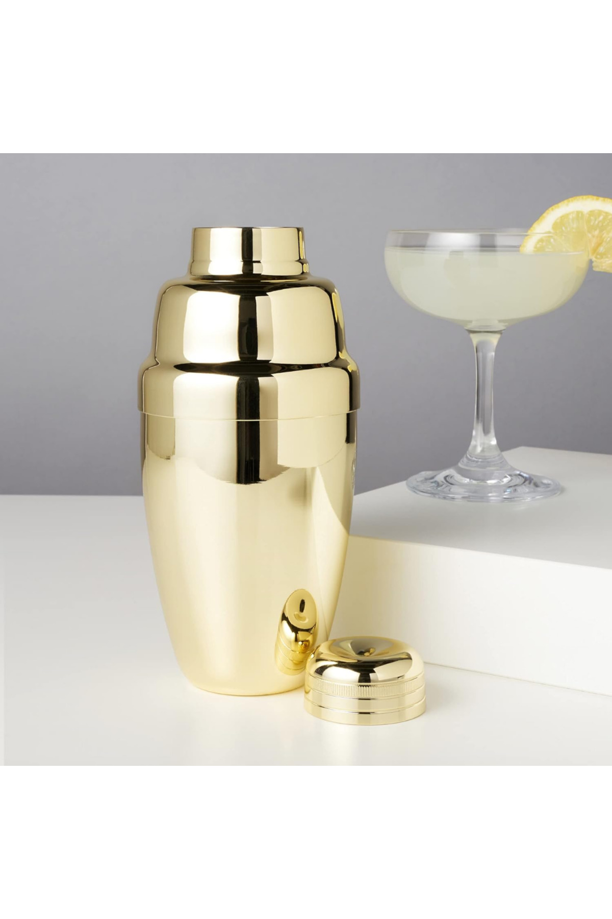 adin tasarım Gold Shaker 350 ml Metal Süzgeçli Bar Shaker Kokteyl ...