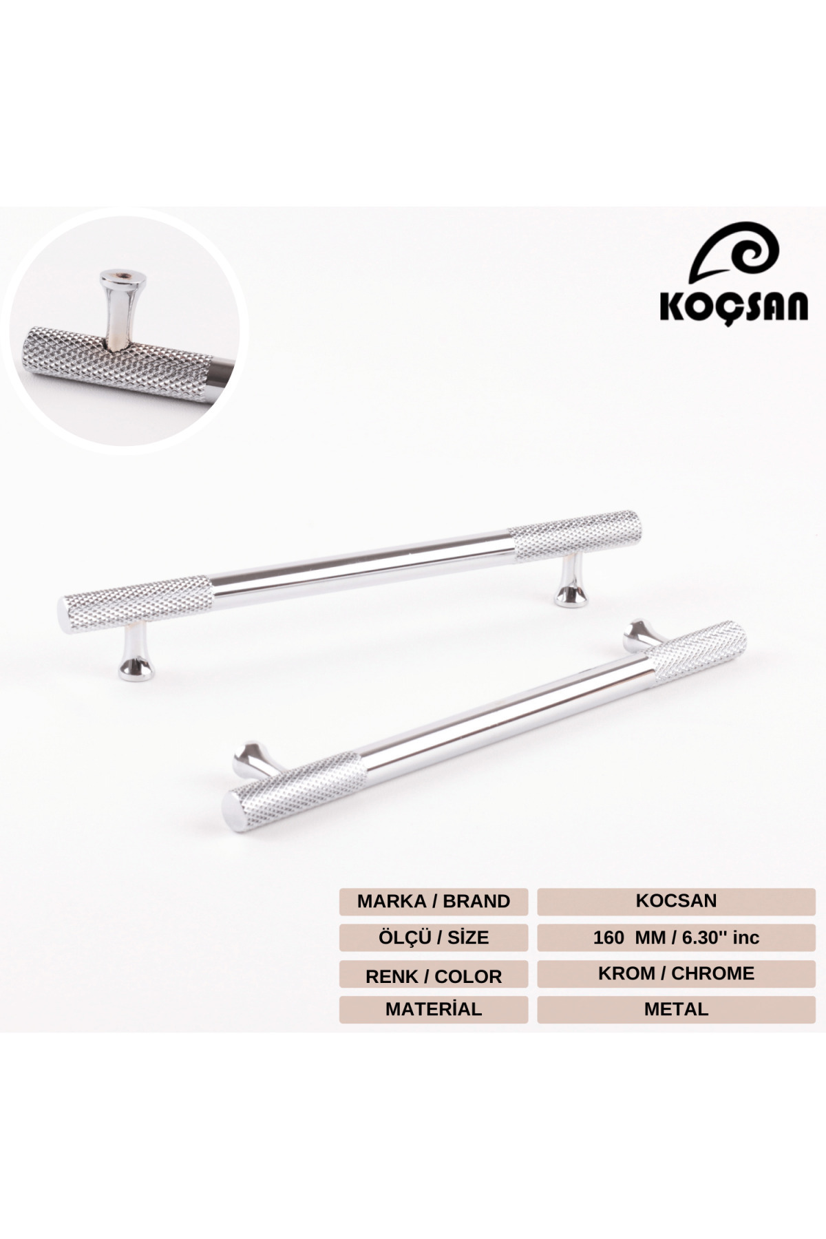 Koçsan Apex Krom 160 Mm Kulp Lüks Country Mutfak Mobilya Dolap Çekmece ...