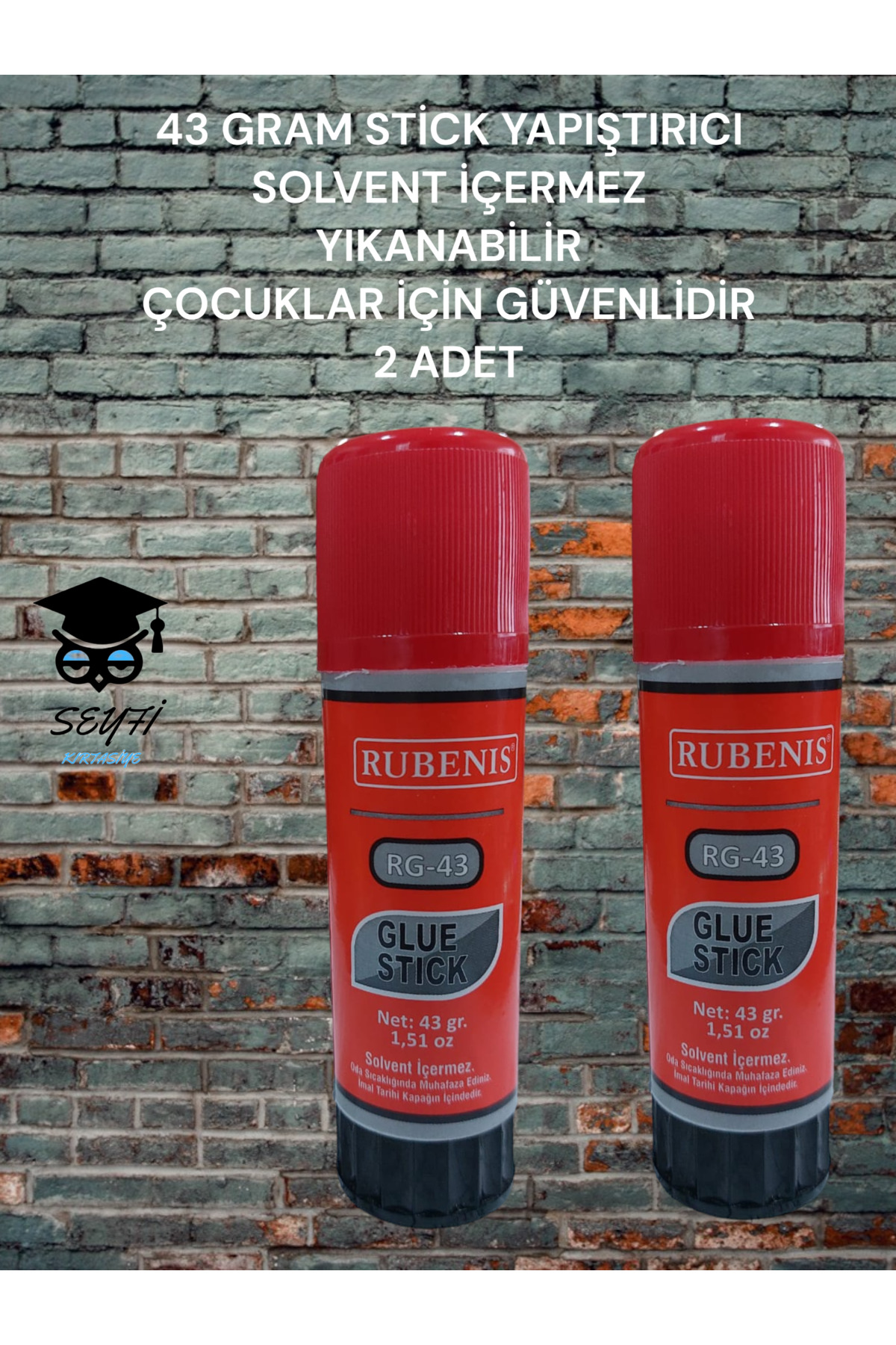 SEYFİKİRTASİYE 43 GRAM STİCK YAPIŞTIRICI SOLVENT İÇERMEZ YIKANABİLİR ...