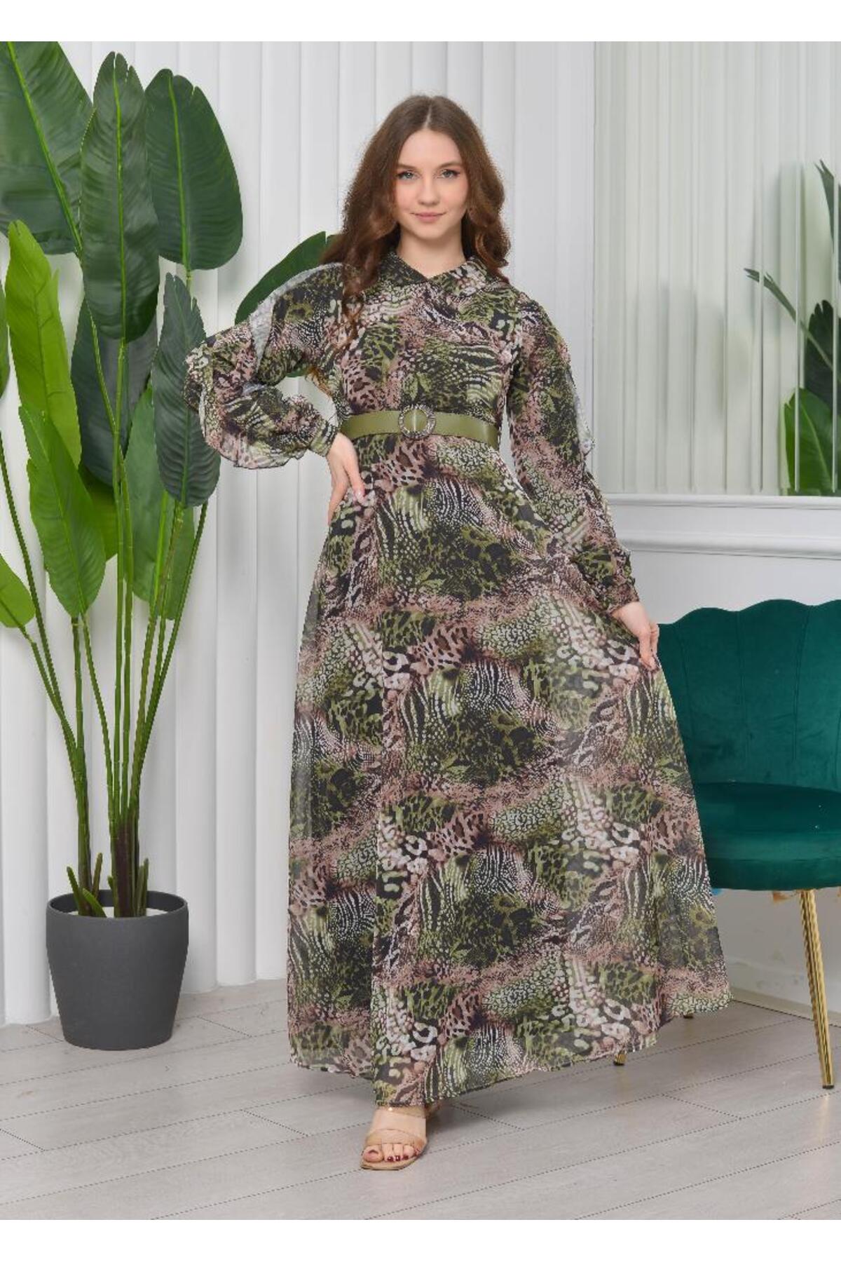 Favv Club Bebe Yaka Uzun Şifon Elbise Fiyatı, Yorumları - Trendyol