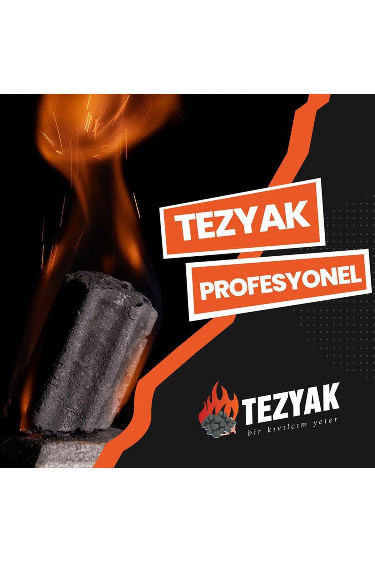 TEZYAK Pro Tek Kibritle Yanan Mangal Kömürü 200dk (2Kg Paket) Fiyatı ...