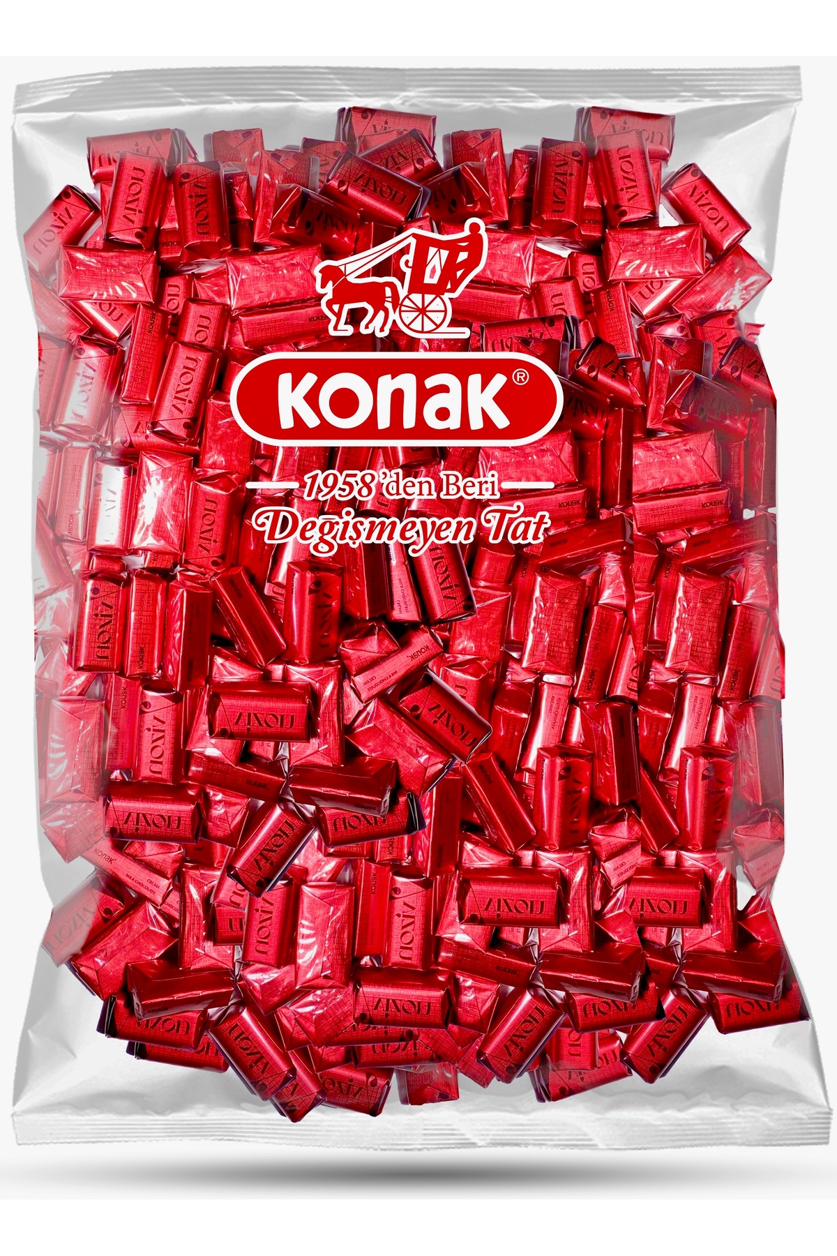 KONAK Vizon Sütlü Krema Dolgulu Sütlü Çikolata 1000 Gr Fiyatı ...