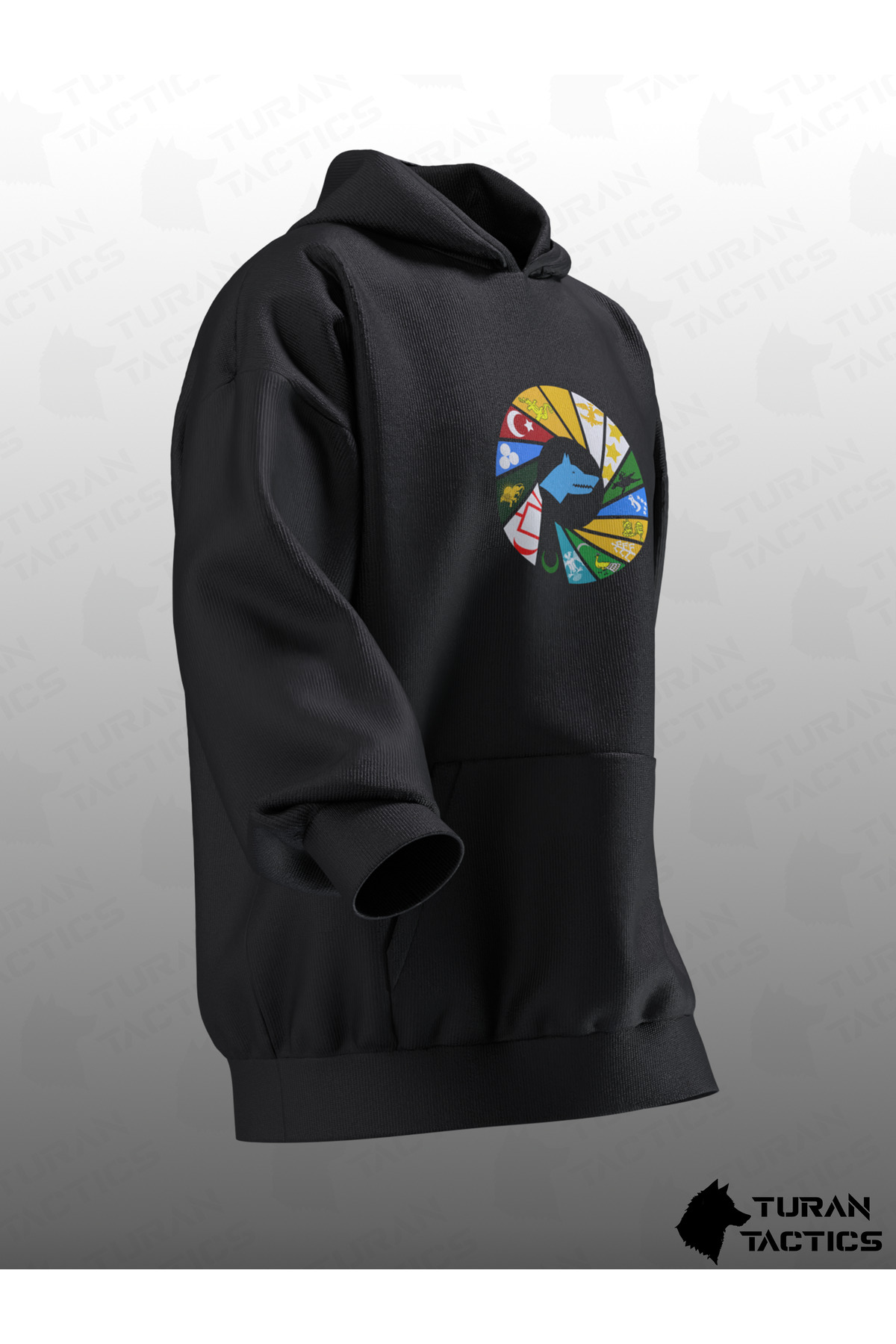 TURAN TACTICS 16 TÜRK DEVLETLERİ (HANEDANLARI) TASARIMLI OVERSIZE ...