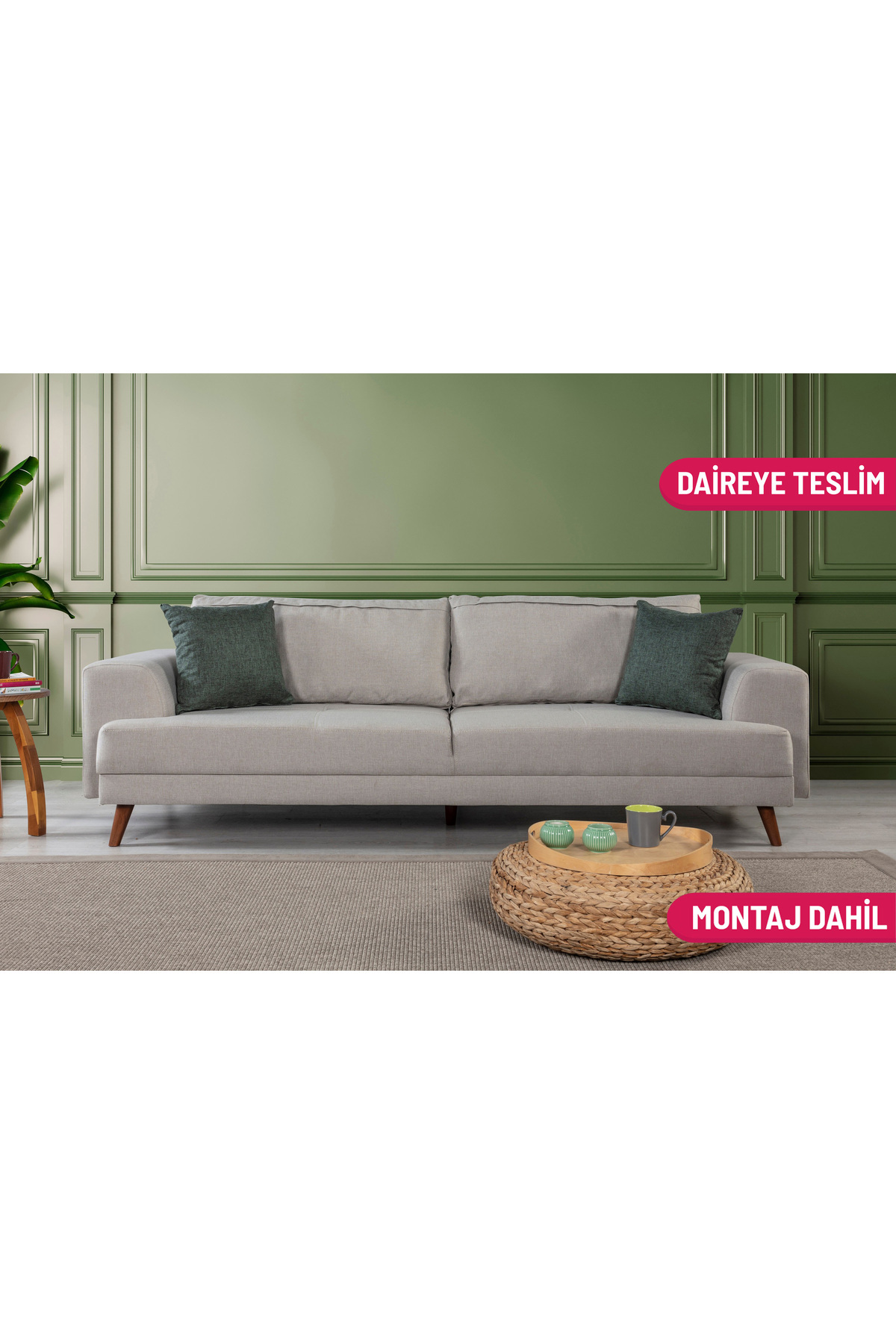 Perla Sofa NOBİS YATAKLI KANEPE KETEN KREM Fiyatı, Yorumları - Trendyol