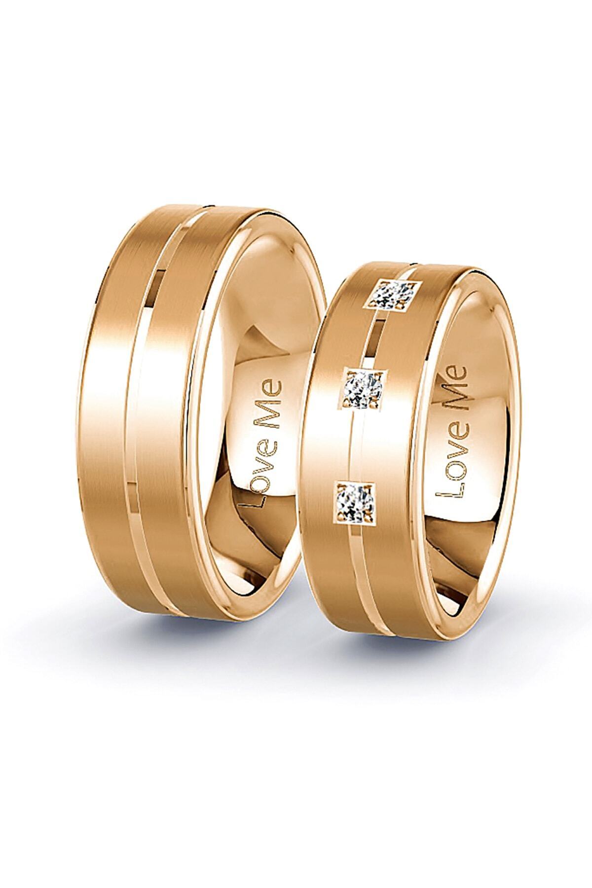 Kaya The Third Love Me Marka 8mm Asla Kararmaz Mat Parlak Rose Renk 1 ...