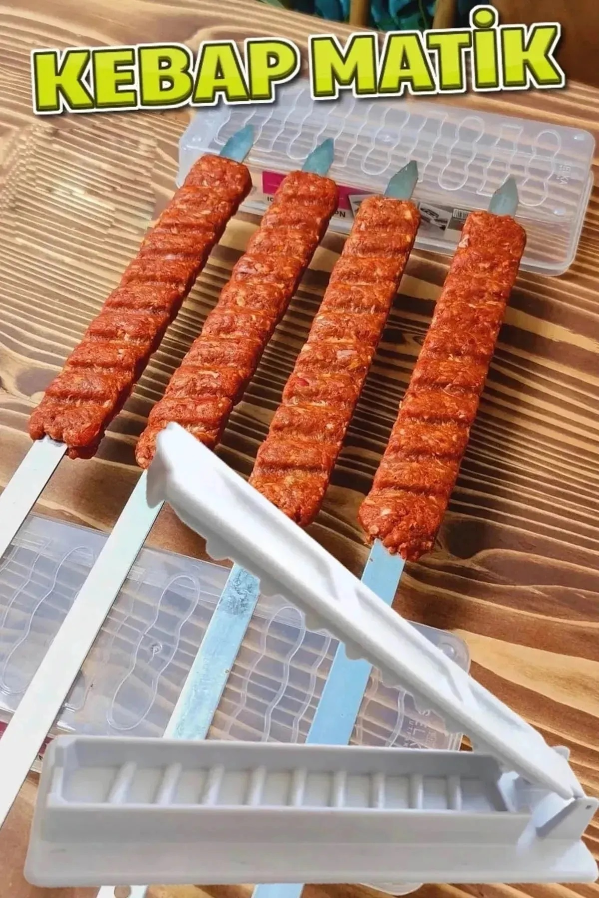 Rotanev Kebapmatik Adana Urfa Kebap Kalıbı Aparatı Pratik Hızlı Kebap ...
