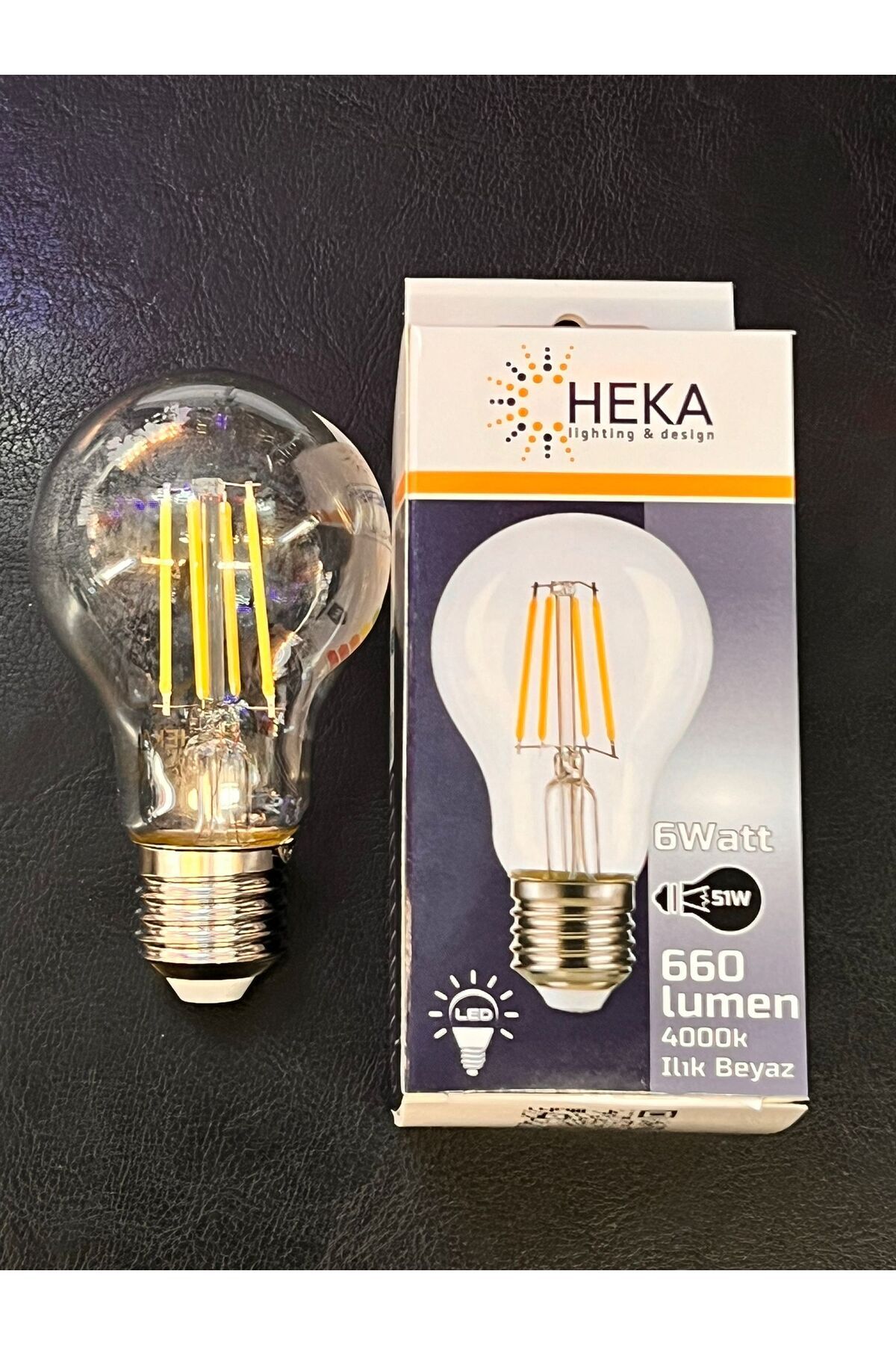 Heka 6 WATT E27 DUYLU 660 LÜMEN 4000 KELVİN ILIK BEYAZ A60 LED RUSTİK AMPUL Fiyatı, Yorumları ...