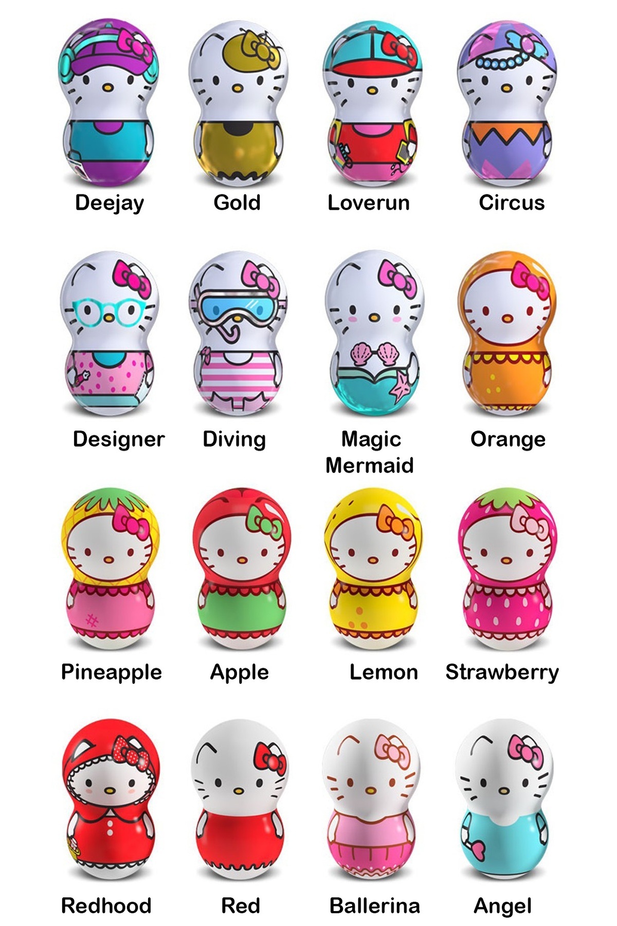 Kutu Cini Hello Kitty Flipperz 16 Adet Bütün Karakterler 1. Seri ...